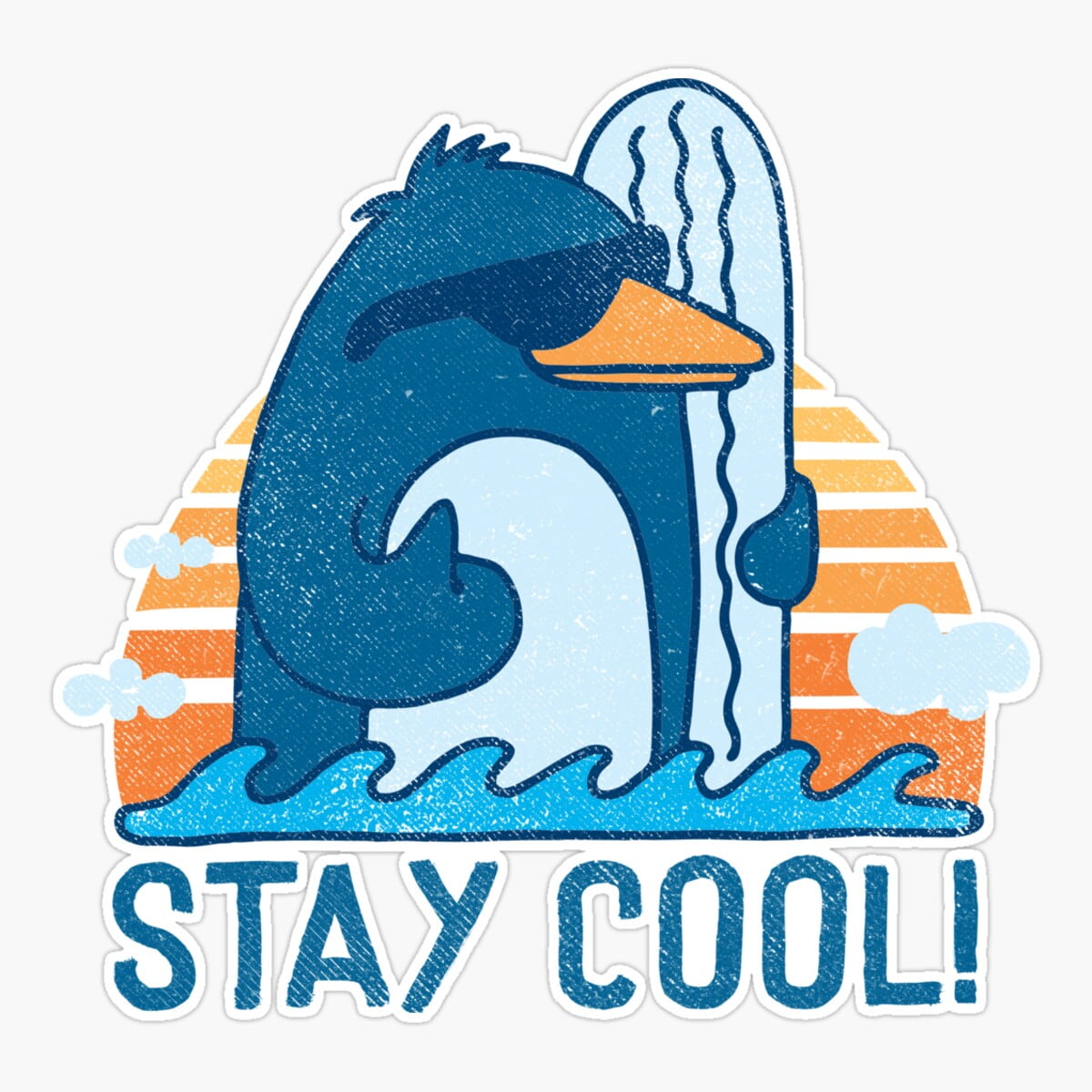 Stickly Stay Cool! Sticker, Phone Decal Water Bottle Stickers Car ...
