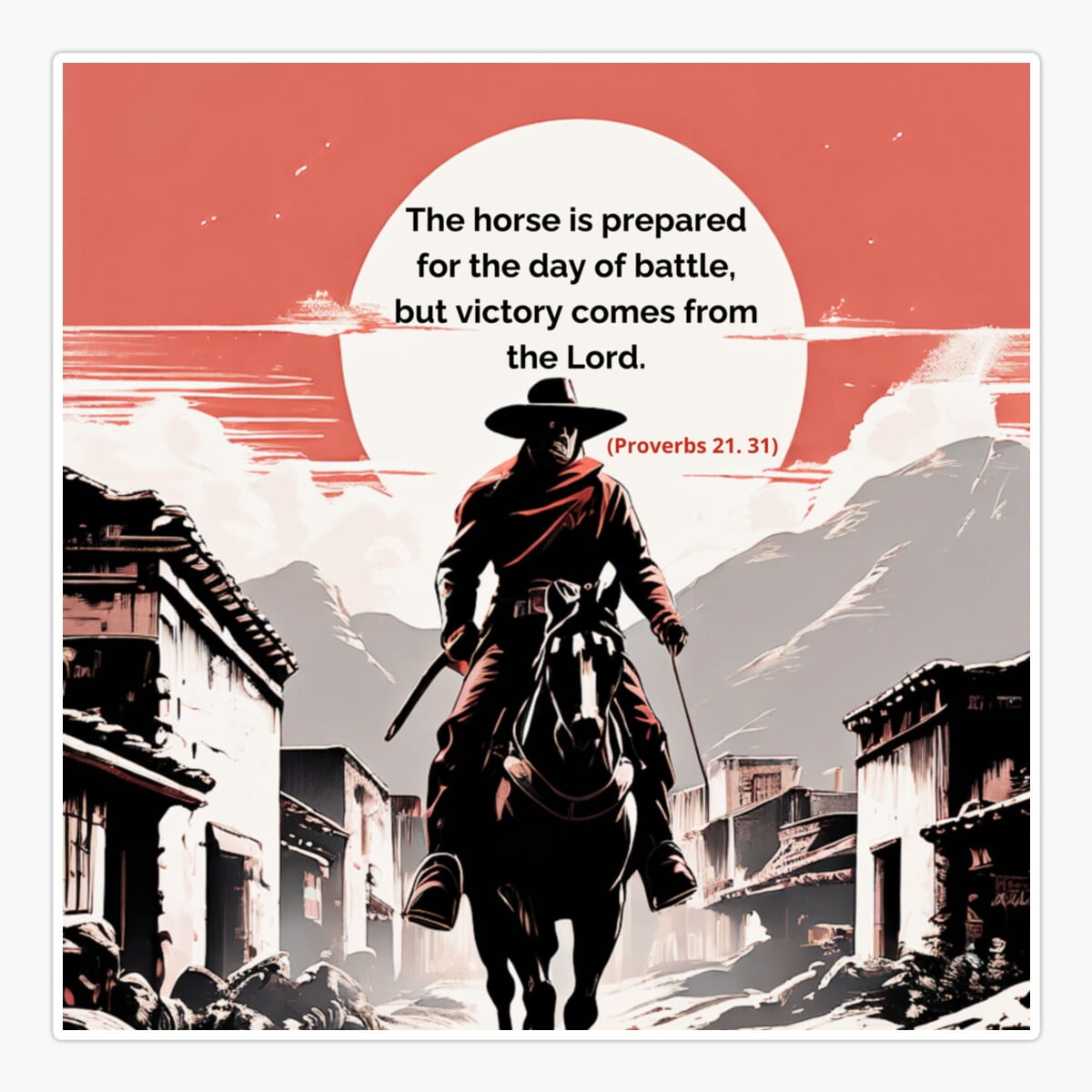 Stickly Sticker - The Horse Is Prepared For The Day Of Battle, But ...