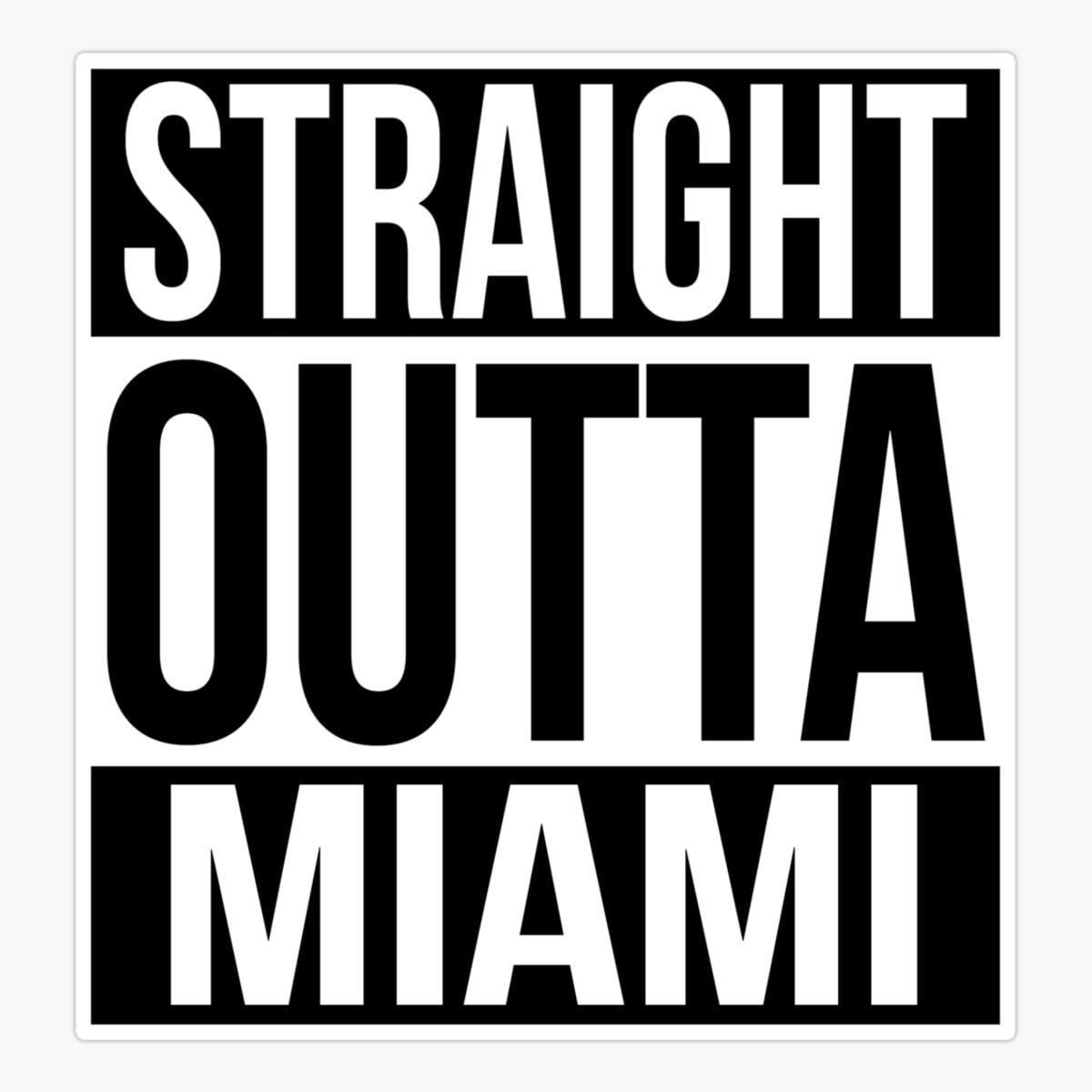 Stickly Straight Outta Sticker, Phone Decal Water Bottle Stickers Car ...