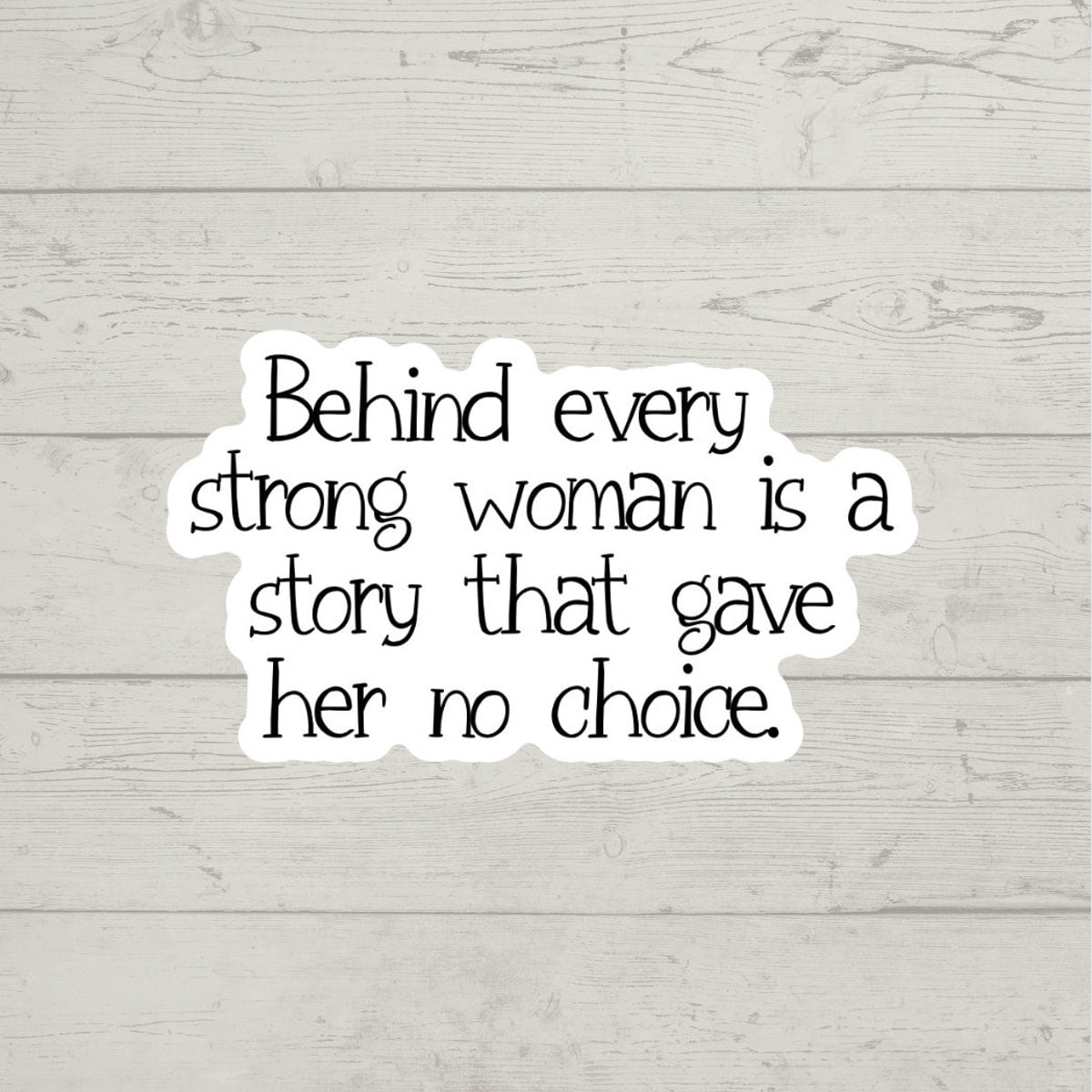 Stickly Strong Woman Sticker Waterproof Glossy Vinyl Sticker Cute Gift ...