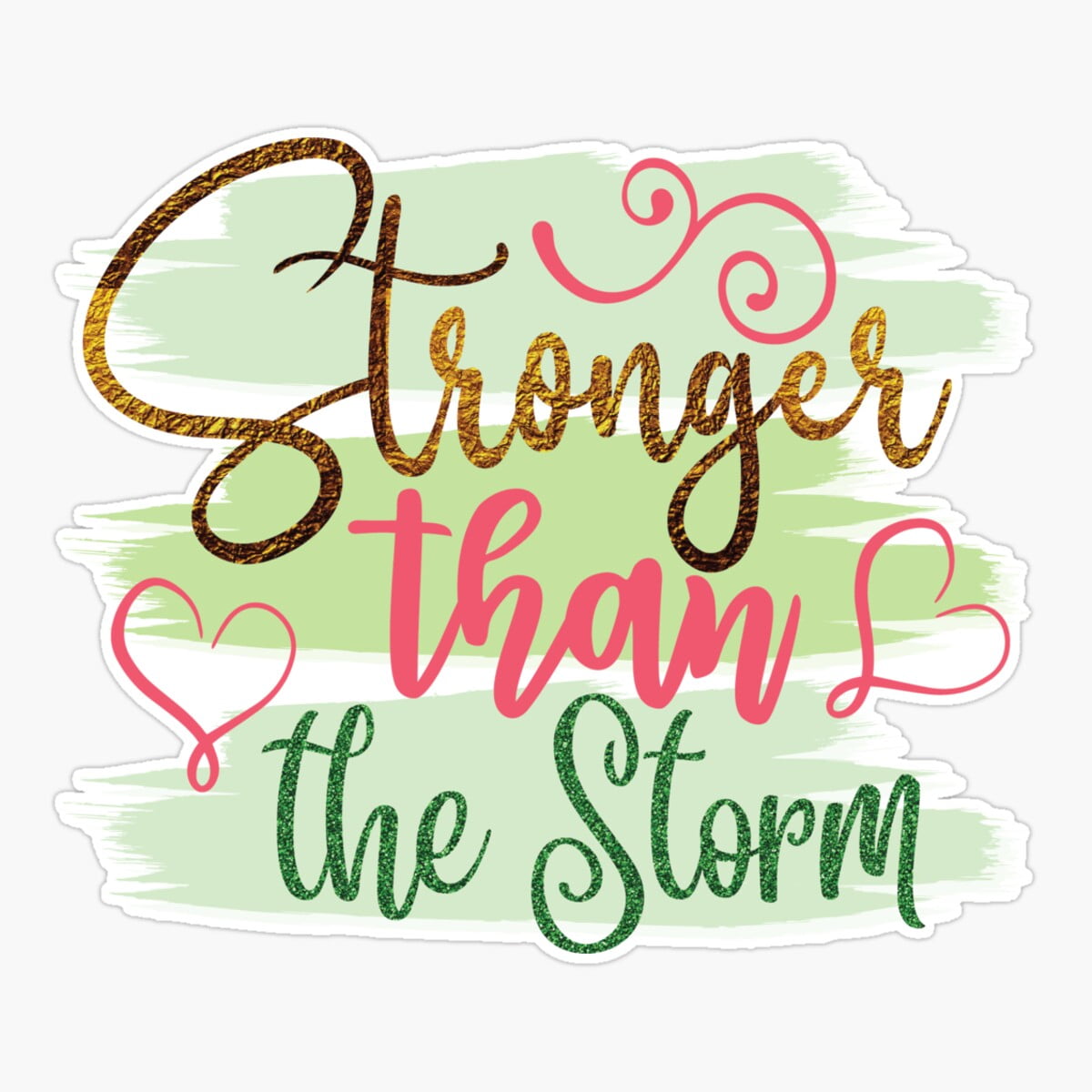 Stickly Stronger Than The Storm Sticker, Phone Decal Water Bottle ...