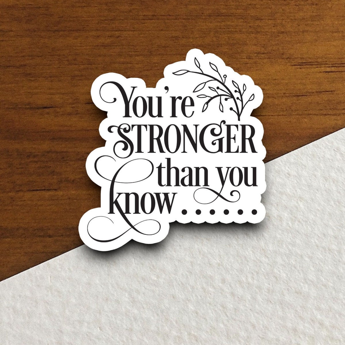 Stickly You'Re Stronger Than You Know Sticker, Religious Sticker, Faith ...