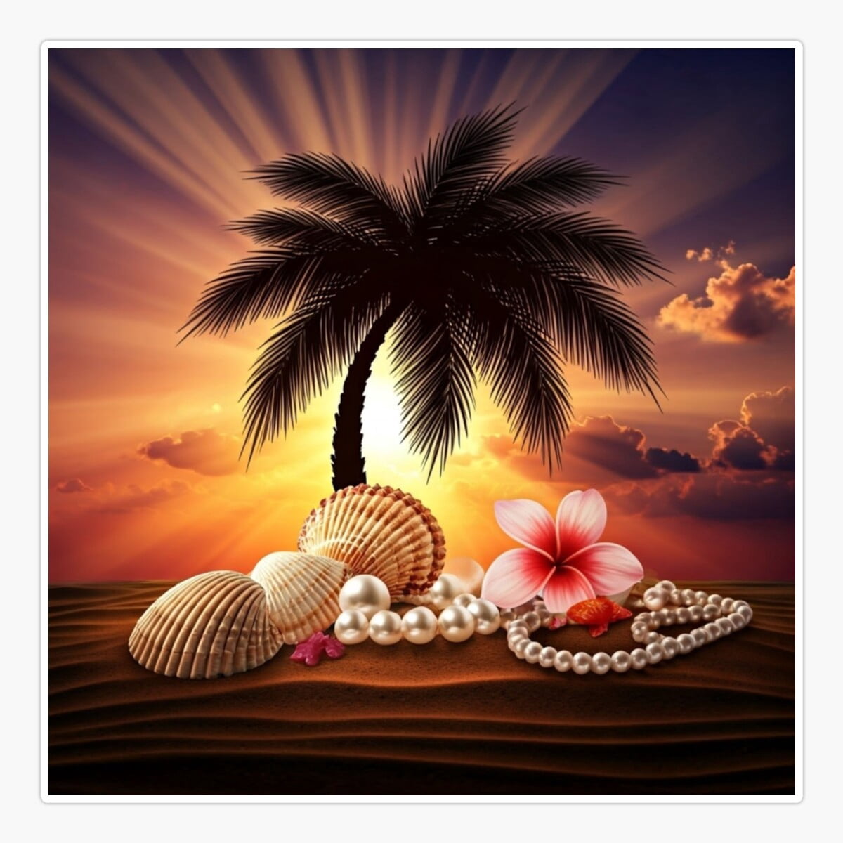 Stickly Summer 3 Sticker, Phone Decal Water Bottle Stickers Car Decals ...