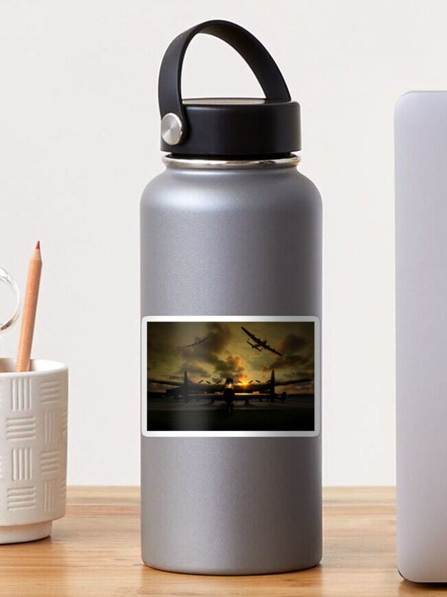 Stickly Sunset Lancaster Bombers Sticker, Phone Decal Water Bottle ...