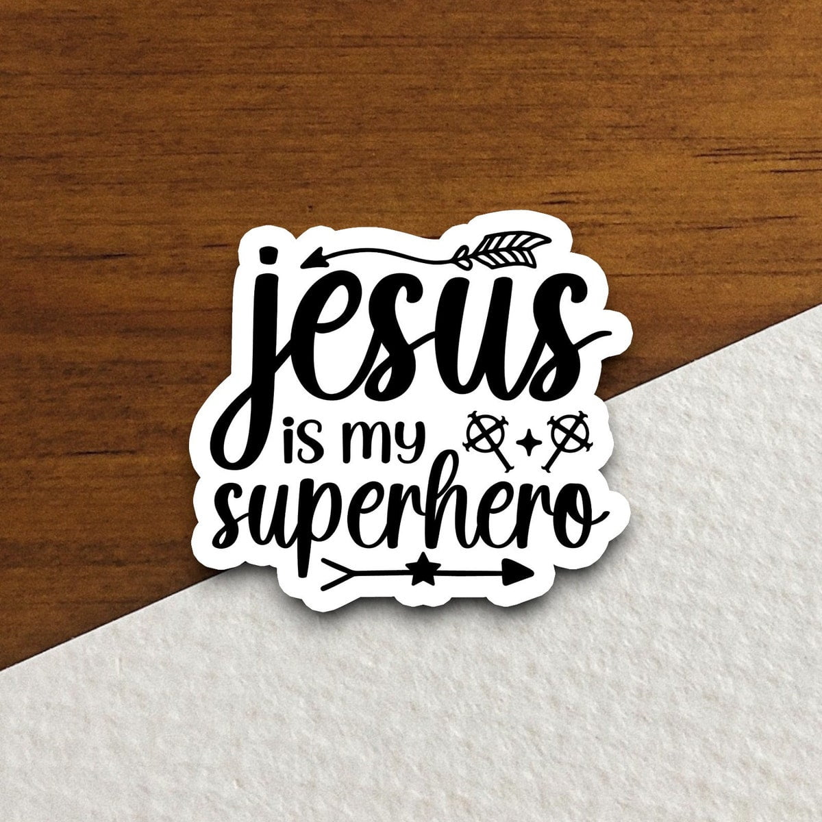 Stickly Is My Superhero Sticker, Religious Sticker, Faith Sticker ...