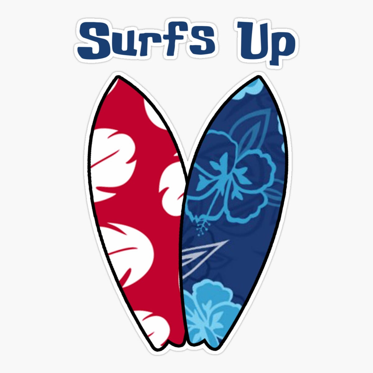 Stickly Surf'S Up Sticker, Phone Decal Water Bottle Stickers Car Decals ...