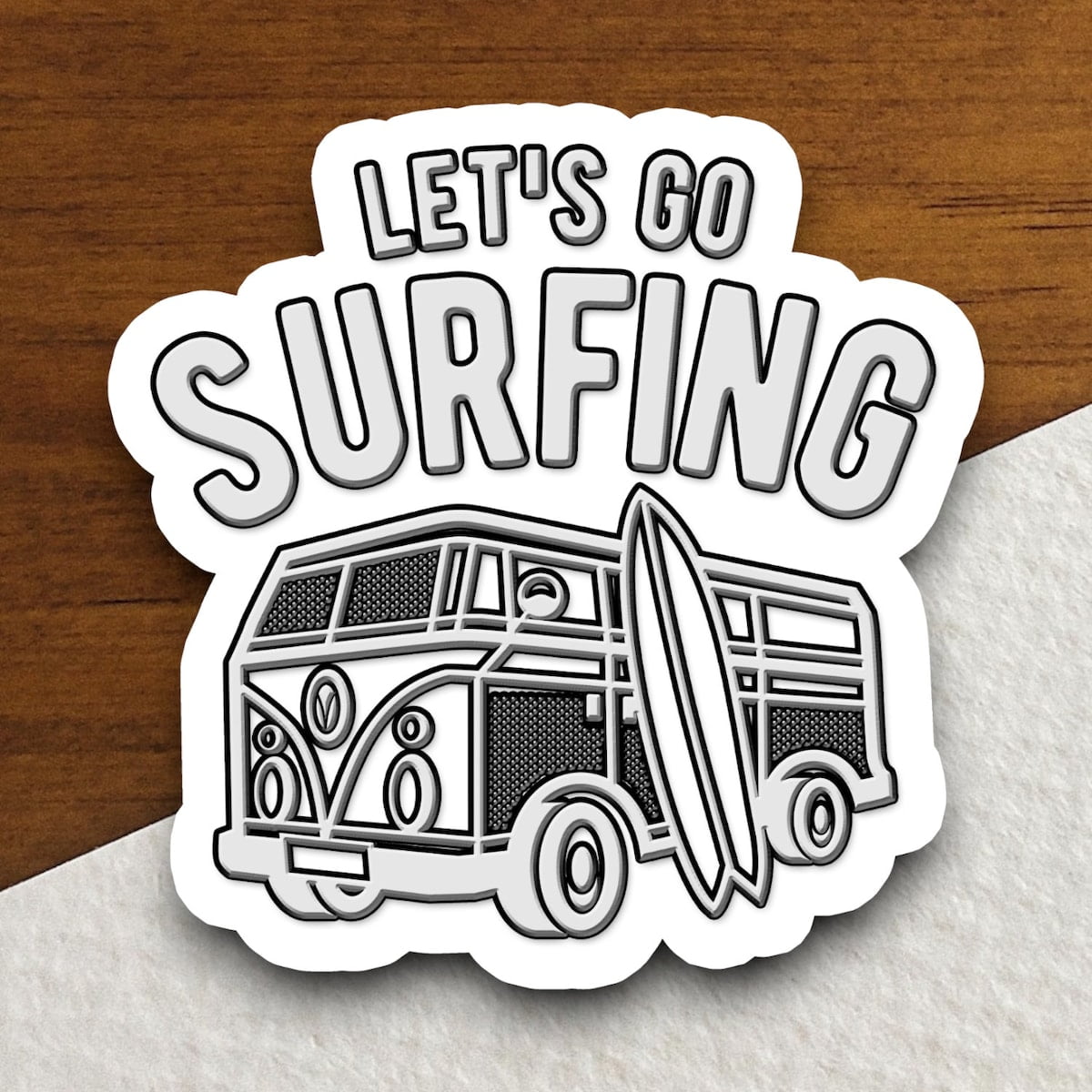 Stickly Surfing Sticker, Vacation Sticker, Travel Sticker, Room Decor ...