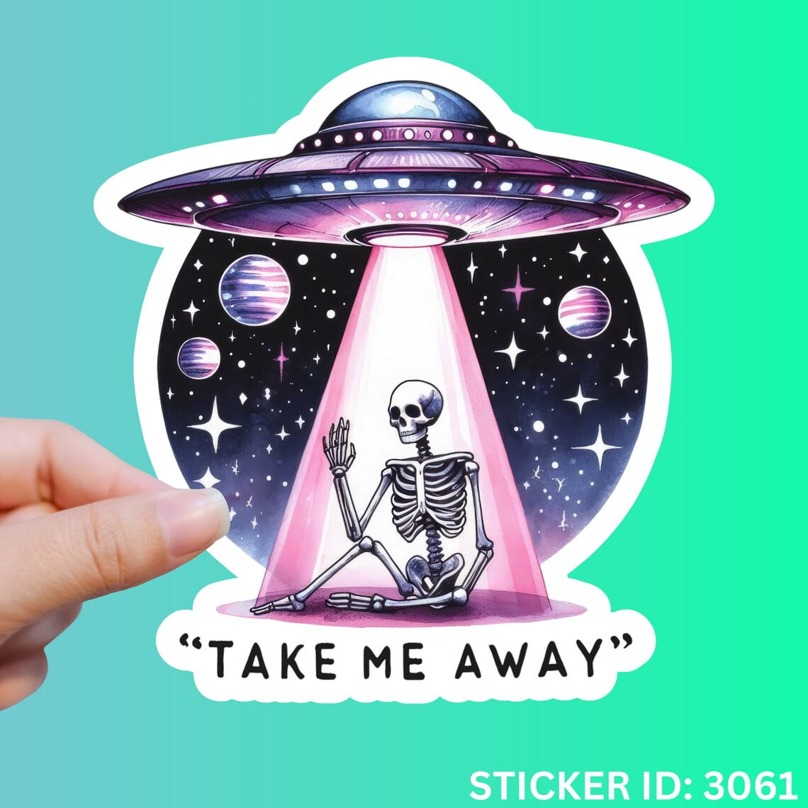 Stickly Take Me Away er, Funny Space er, Alien Decals, UFO er, Fantasy ...
