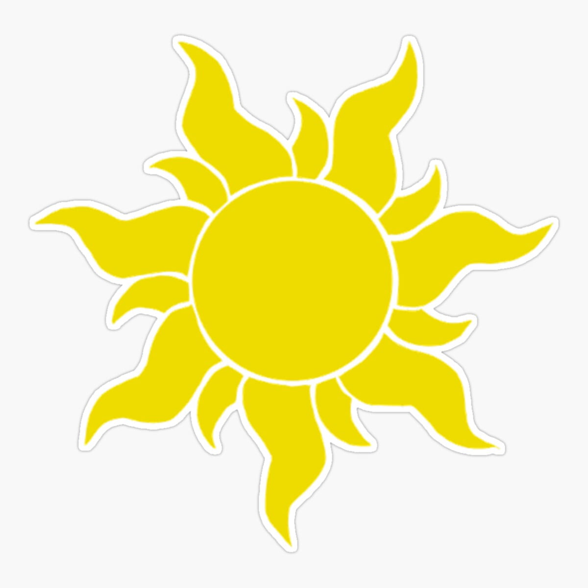 Stickly Tangled Sun Sticker, Phone Decal Water Bottle Stickers Car ...