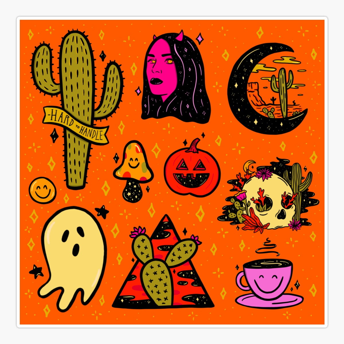 Stickly Tattoo Flash Sheet Sticker, Phone Decal Water Bottle Stickers ...