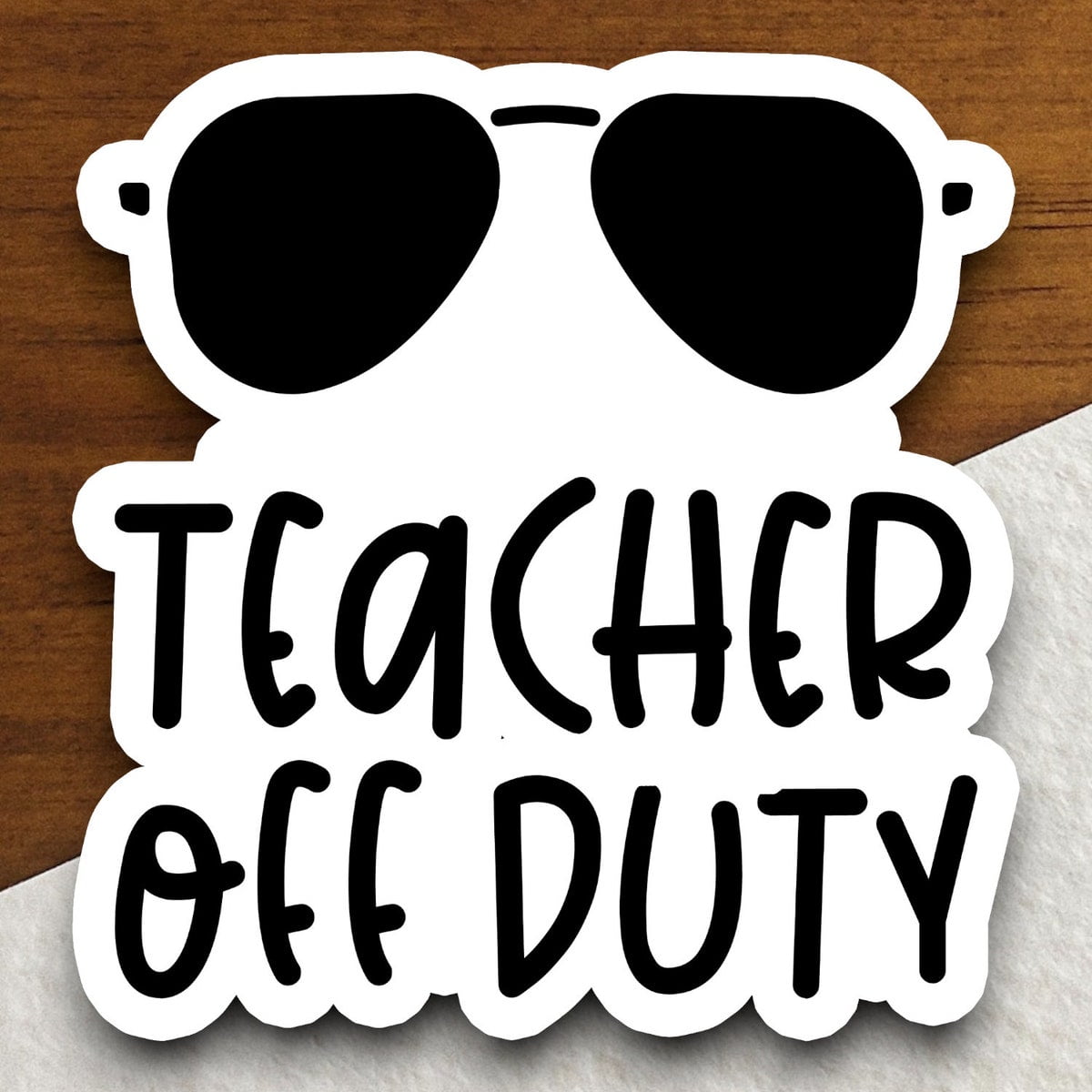 Stickly Teacher Off Duty Sticker, Teacher Sticker, Education Sticker ...
