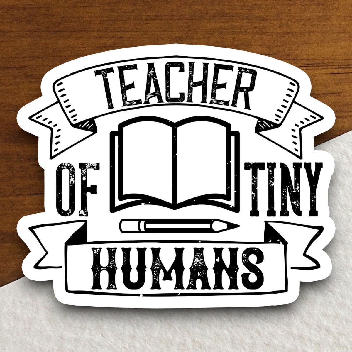 Stickly Teacher Of Tiny Humans Sticker, Teacher Sticker, Education ...