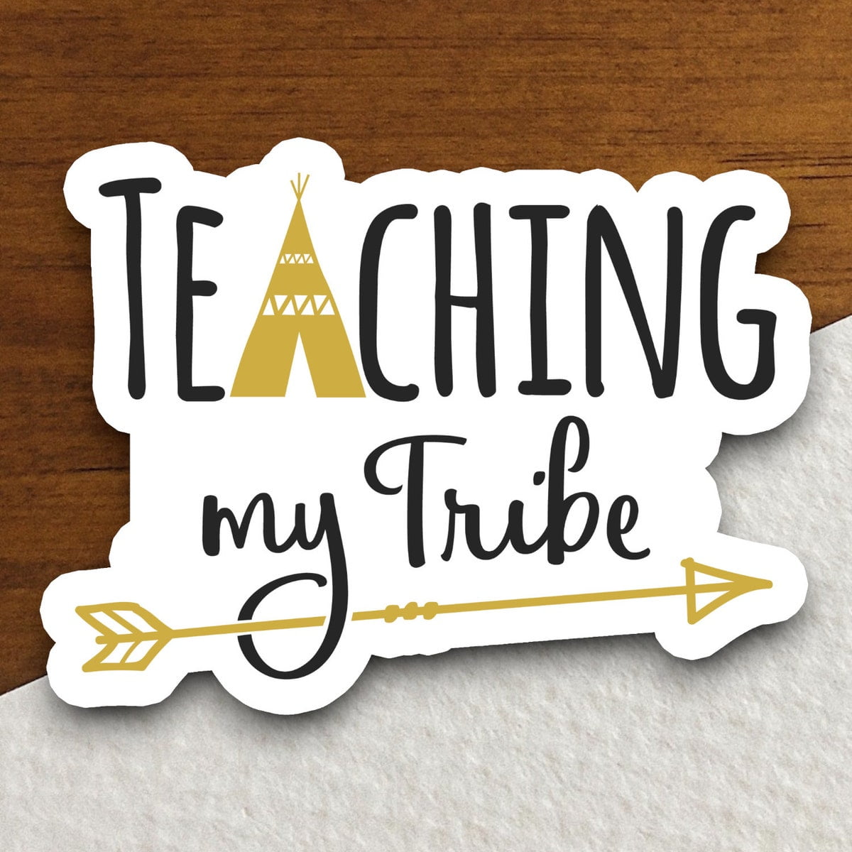 Stickly Teaching My Tribe Sticker, Teacher Sticker, Education Sticker ...