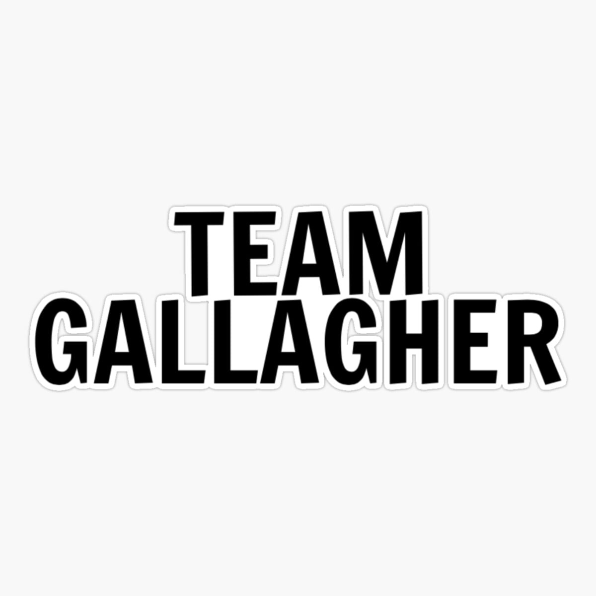 Stickly Team Gallagher Sticker, Phone Decal Water Bottle Stickers Car ...