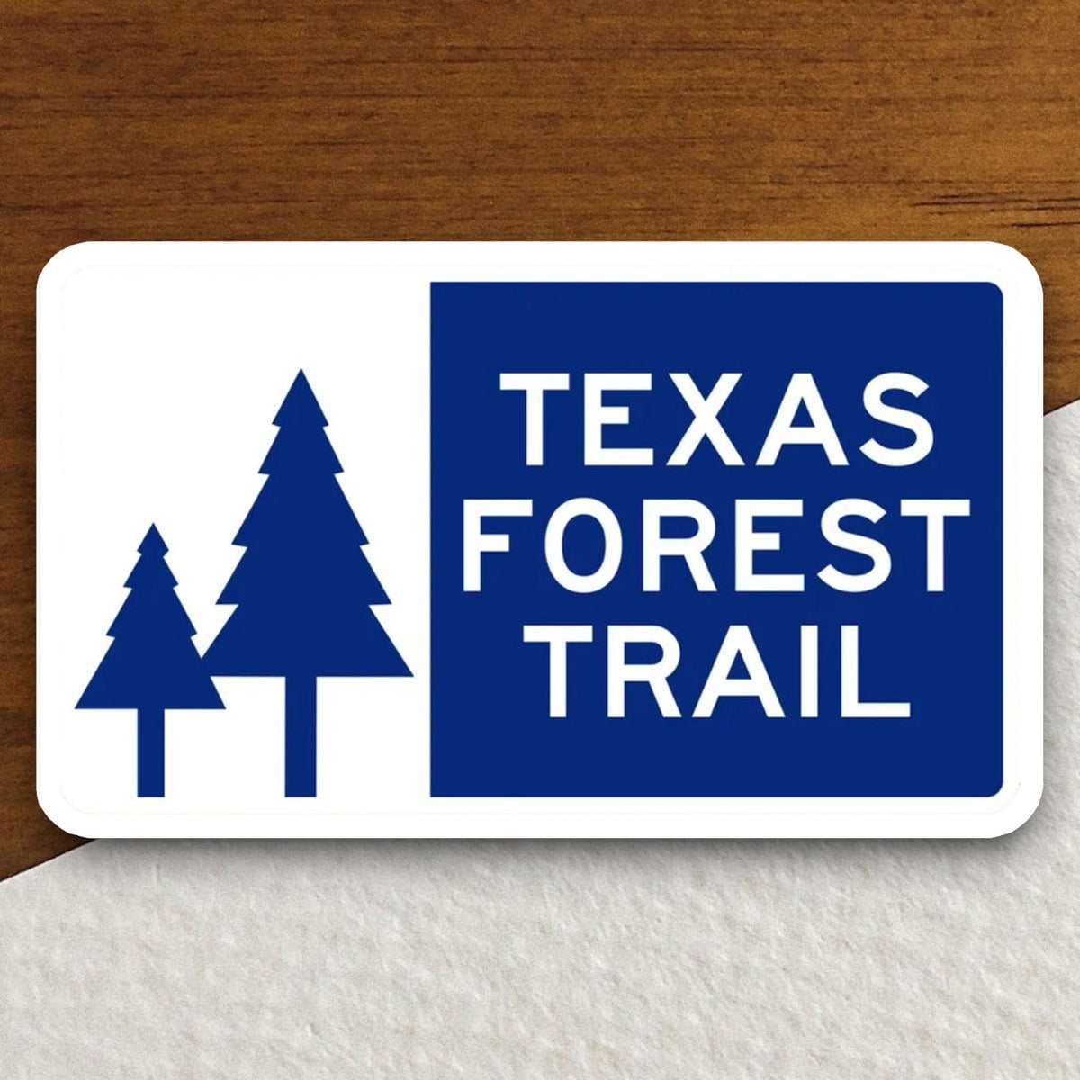 Stickly Texas Forest Trail Road Sign Stickers, Traffic Sticker, Road ...