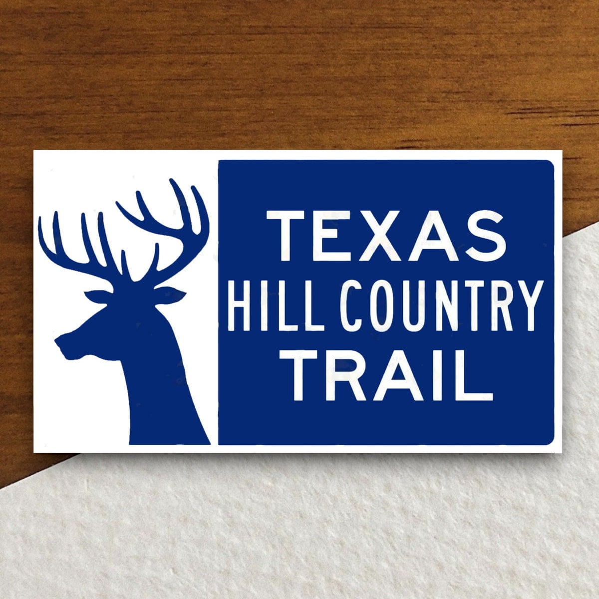 Stickly Texas Hill Country Trail Road Sign Stickers Traffic Sticker ...