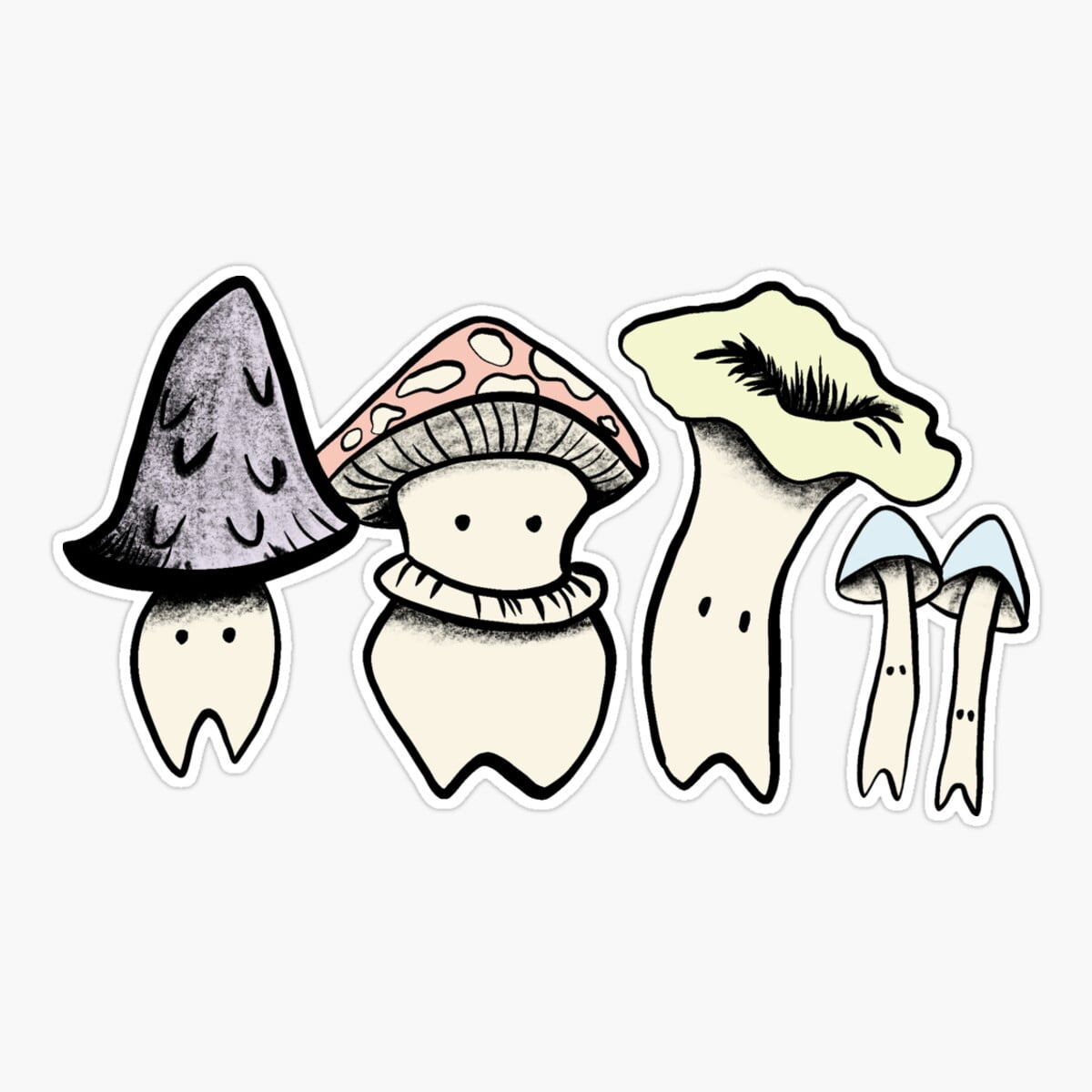 Stickly The Fun-Gi’S Sticker, Phone Decal Water Bottle Stickers Car ...