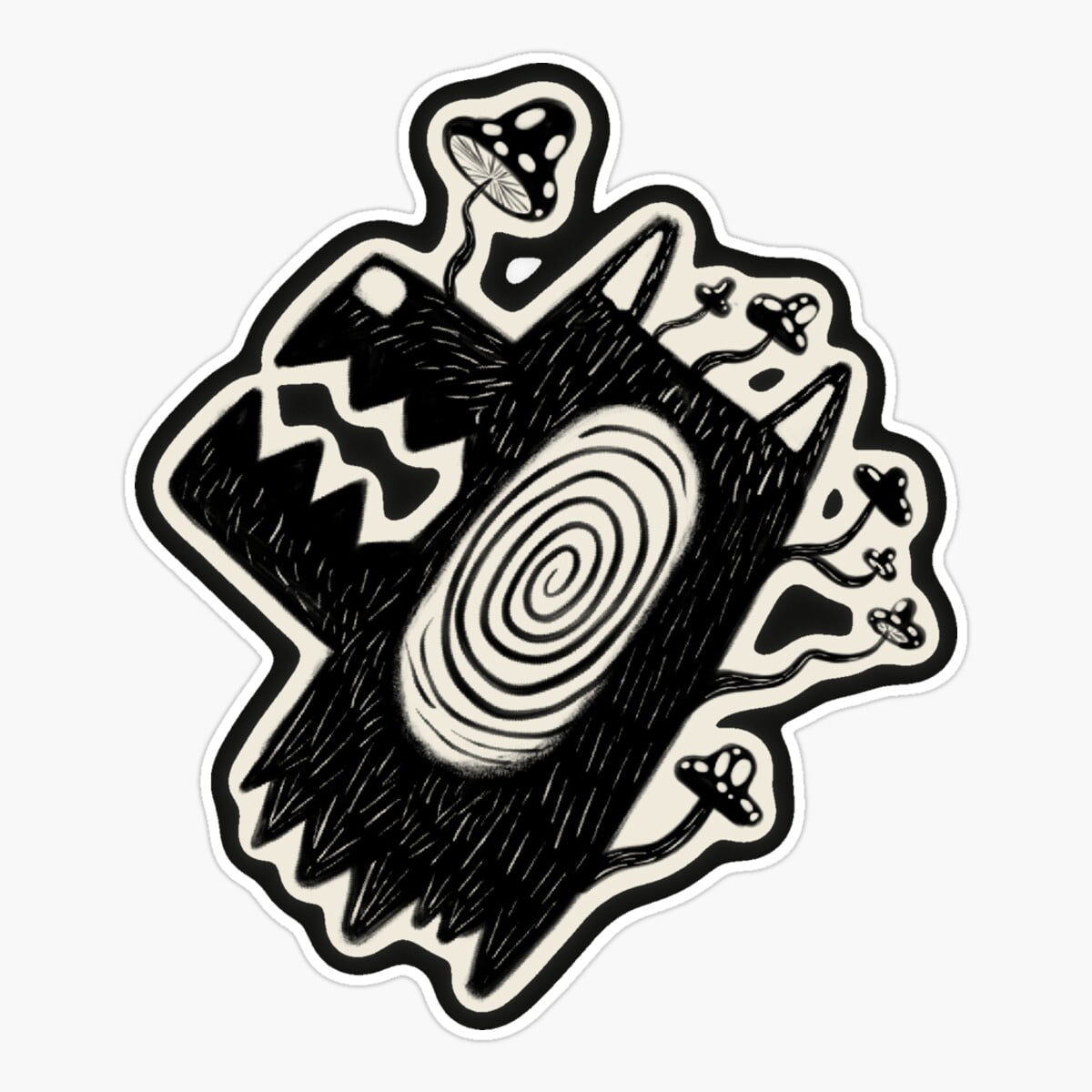 Stickly The Spores Are Taking A Hold Ome. Sticker, Phone Decal Water ...