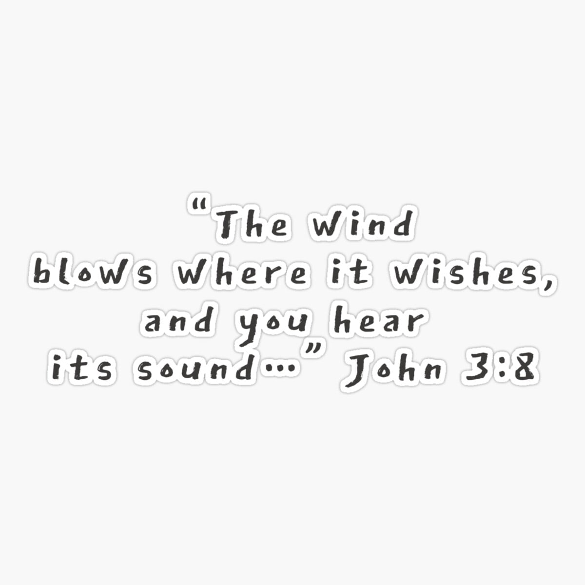 Stickly The Wind Blows Where It Wishes, And You Hear Its Sound... John ...