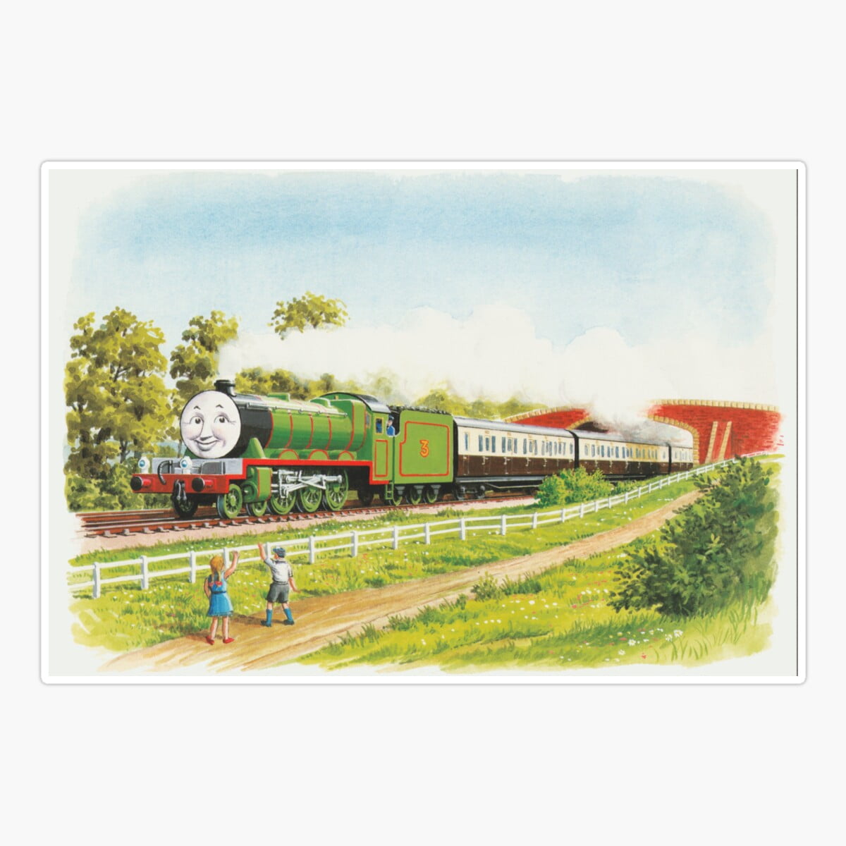 Stickly Thomas The Tank Engine Vintage Illustration: Summer Outings ...