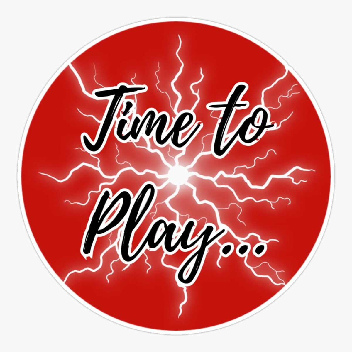 Stickly Time To Play... Sticker, Phone Decal Water Bottle Stickers Car ...