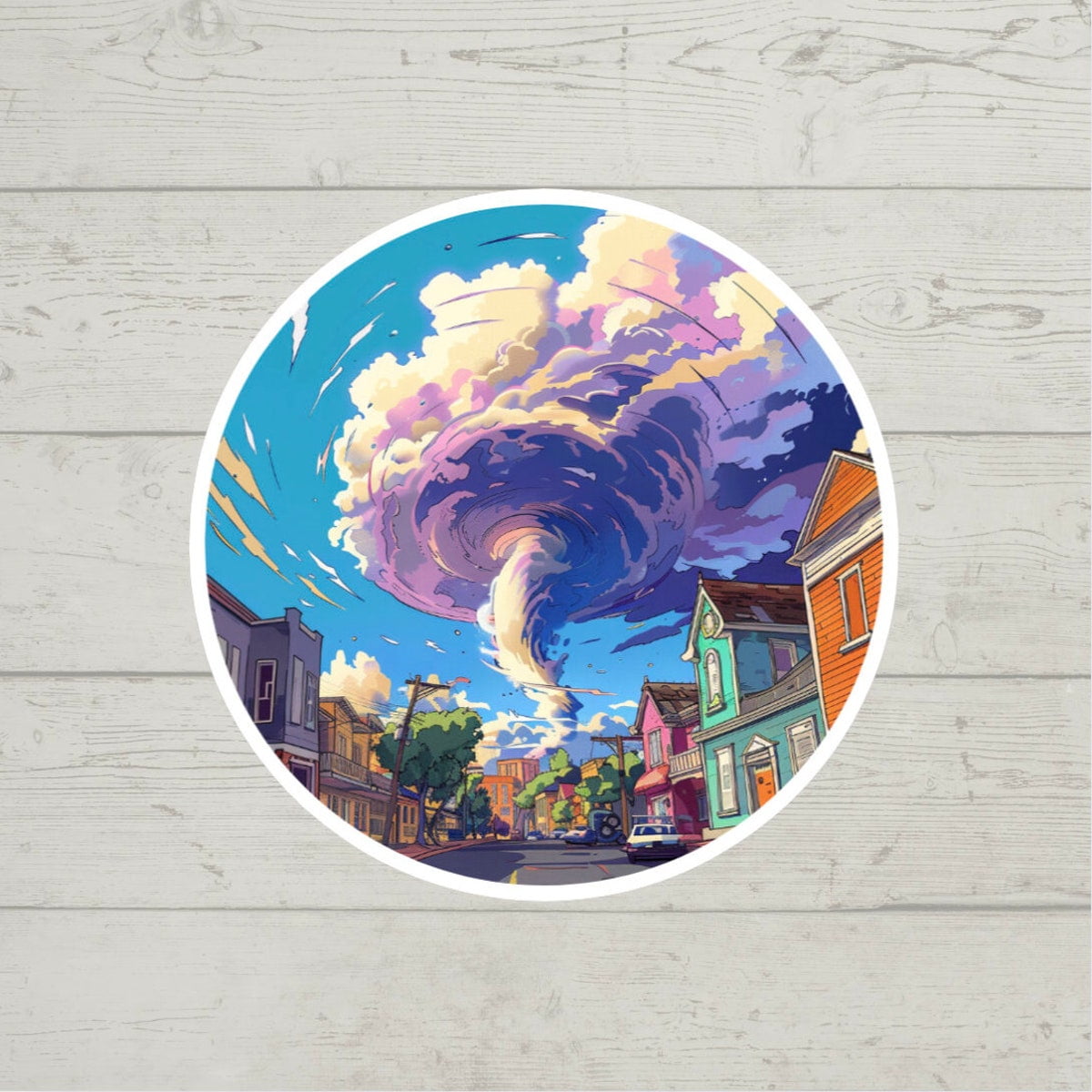 Stickly Tornado Sticker Waterproof Glossy Vinyl Sticker Cute Gift ...