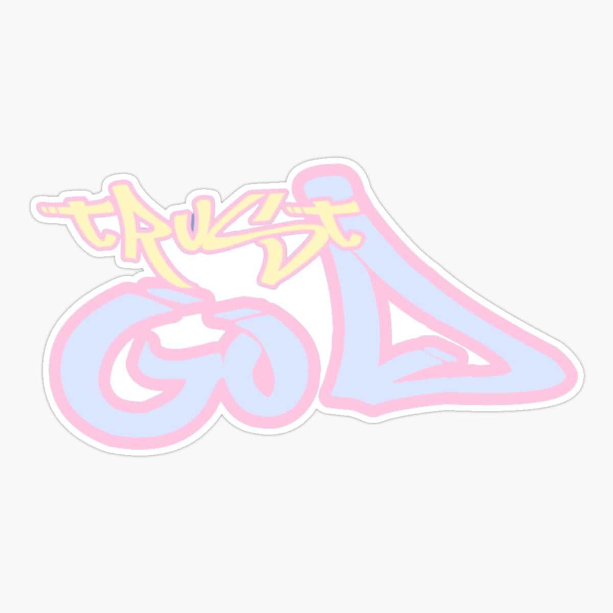 Stickly Trust God Sticker, Phone Decal Water Bottle Stickers Car Decals ...