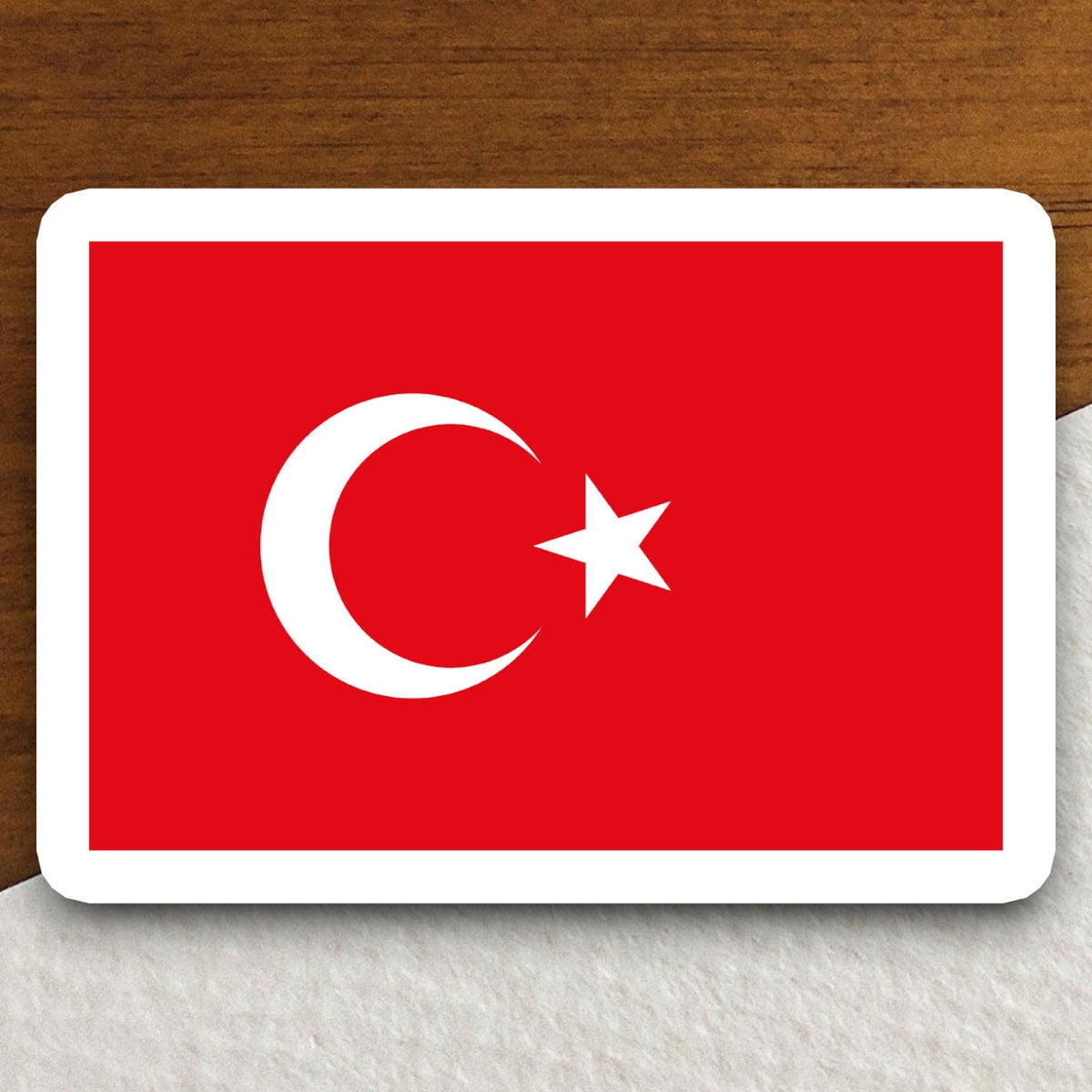 Stickly Turkey Country Flag Sticker, International Country Sticker ...