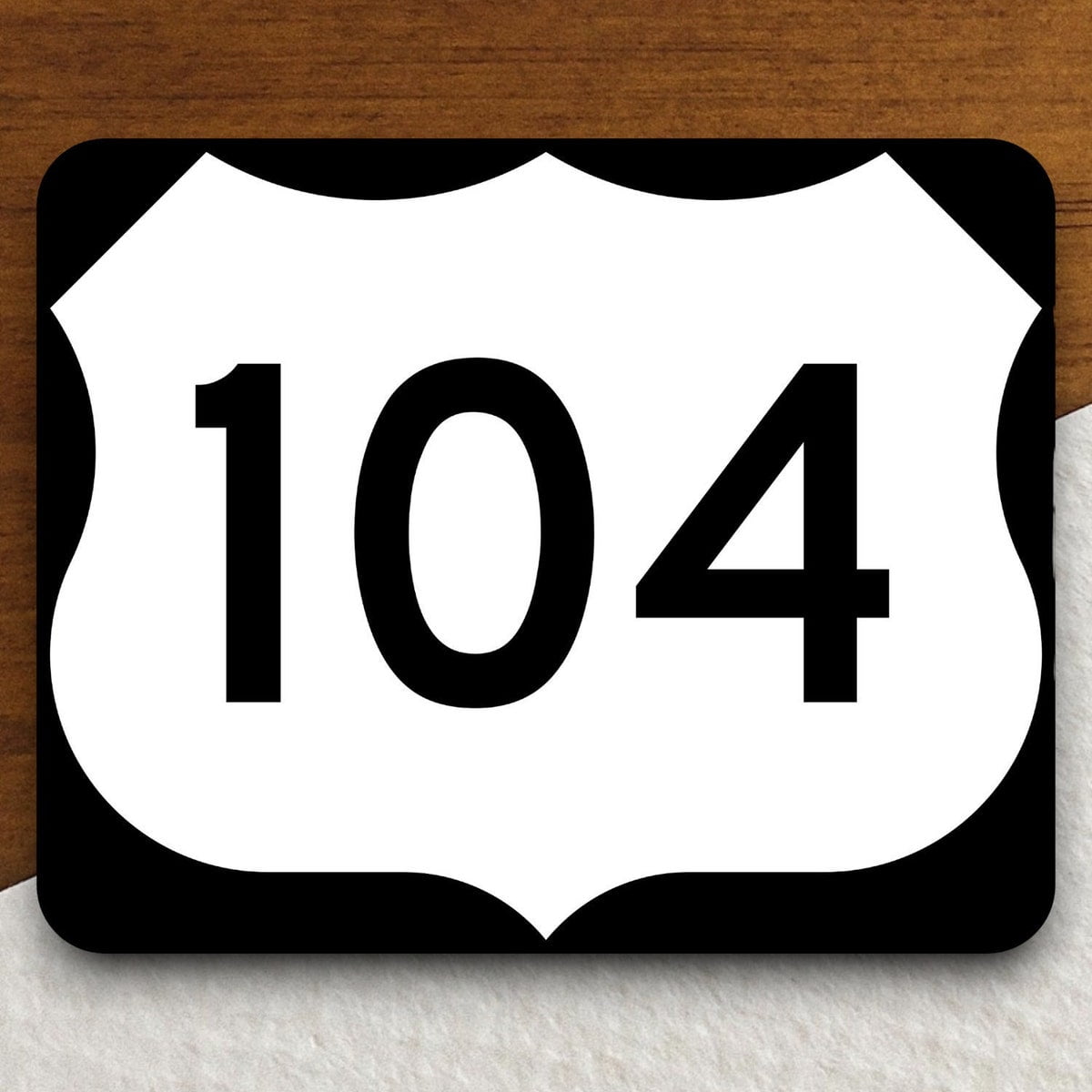 Stickly United States Route 104 New York Road Sign Sticker, Road Trip ...