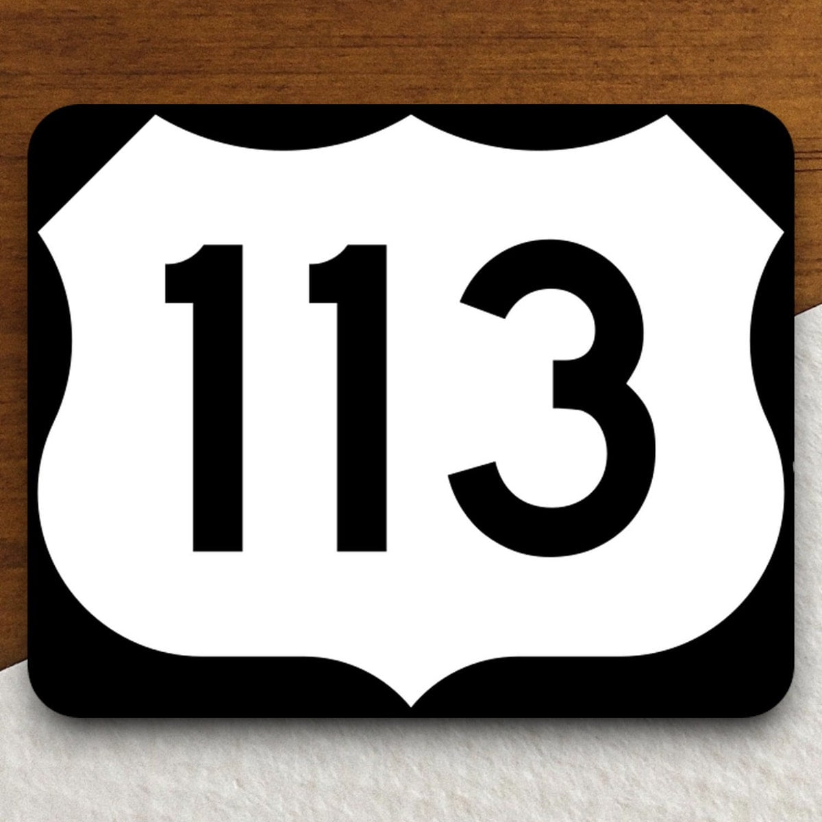 Stickly United States Route 113 Road Sign Sticker, Road Trip Sticker ...