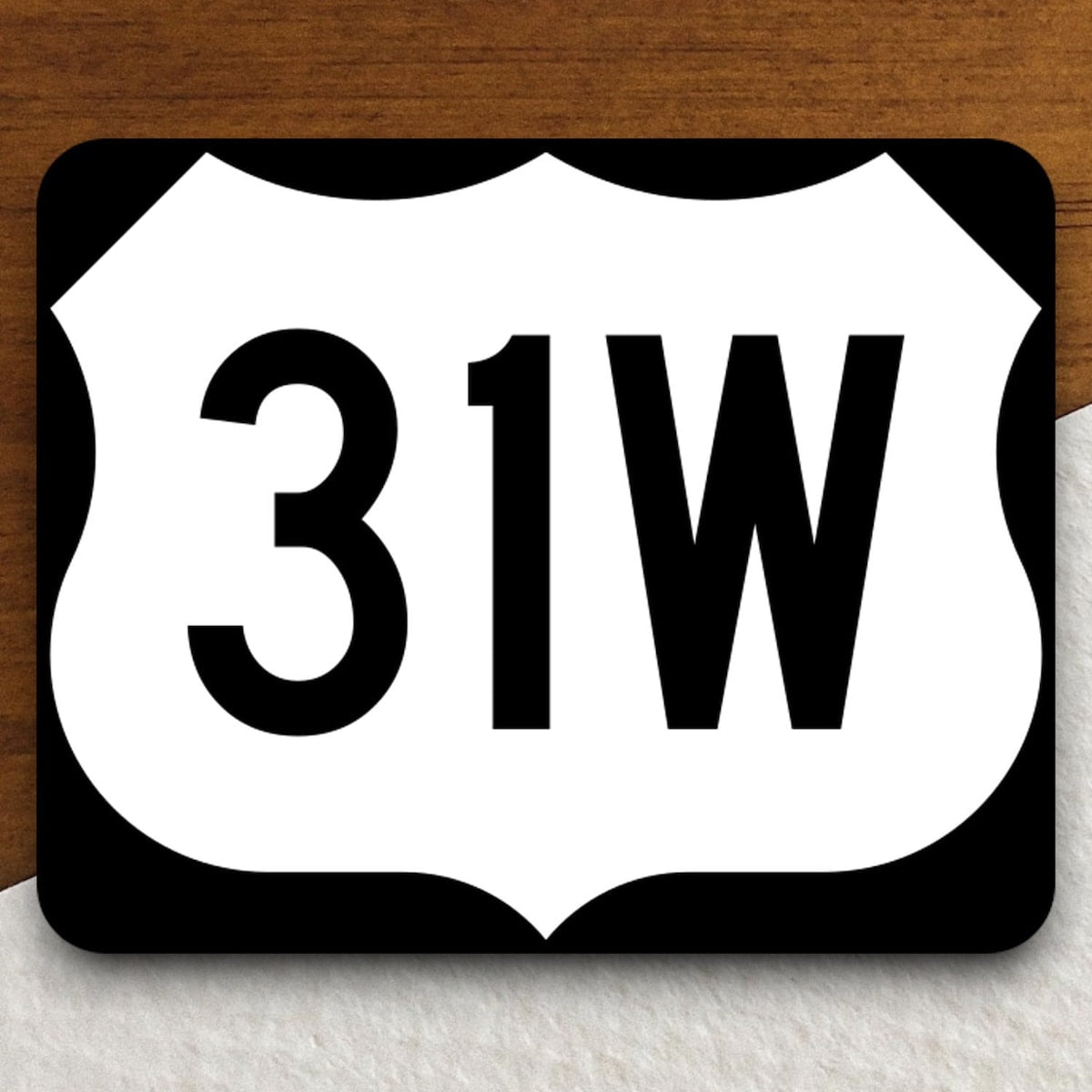 Stickly United States Route 31W Road Sign Sticker, Road Trip Sticker ...