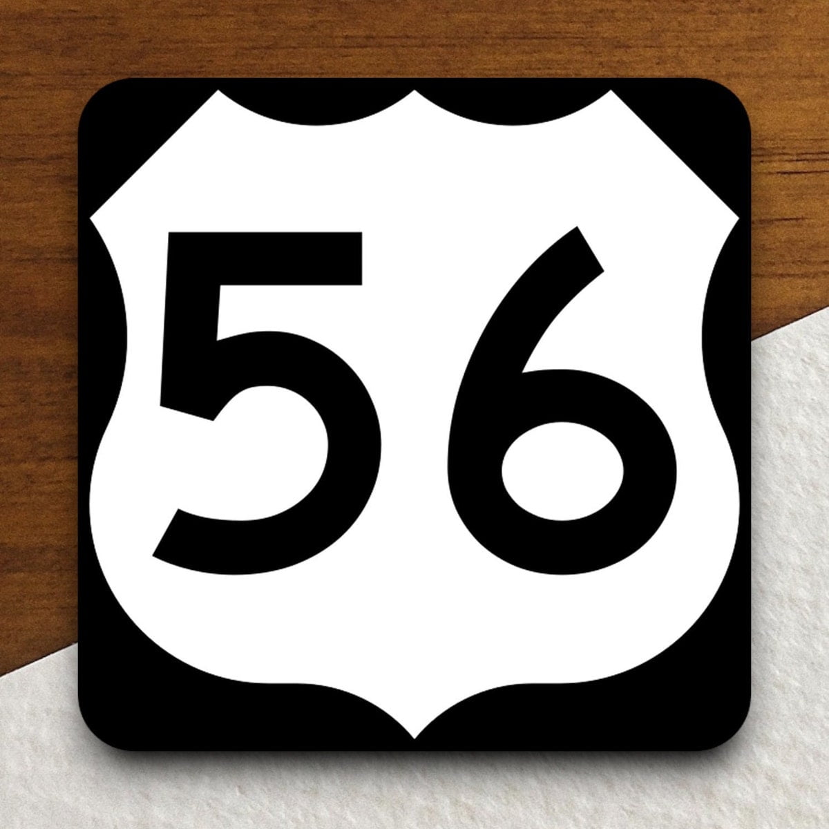 Stickly United States Route 56 Road Sign Sticker, Road Trip Sticker ...