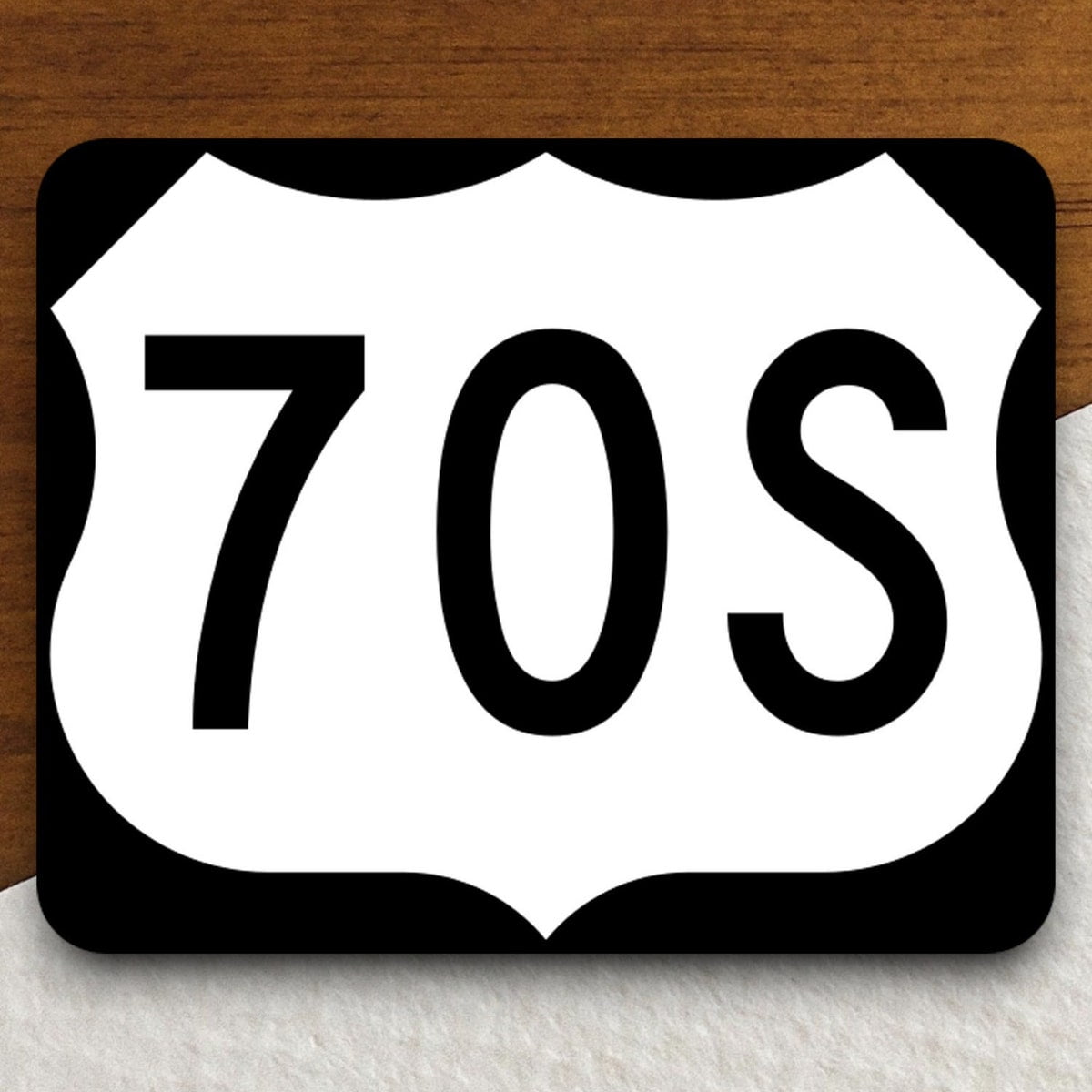 Stickly United States Route 70S Road Sign Sticker, Road Trip Sticker ...