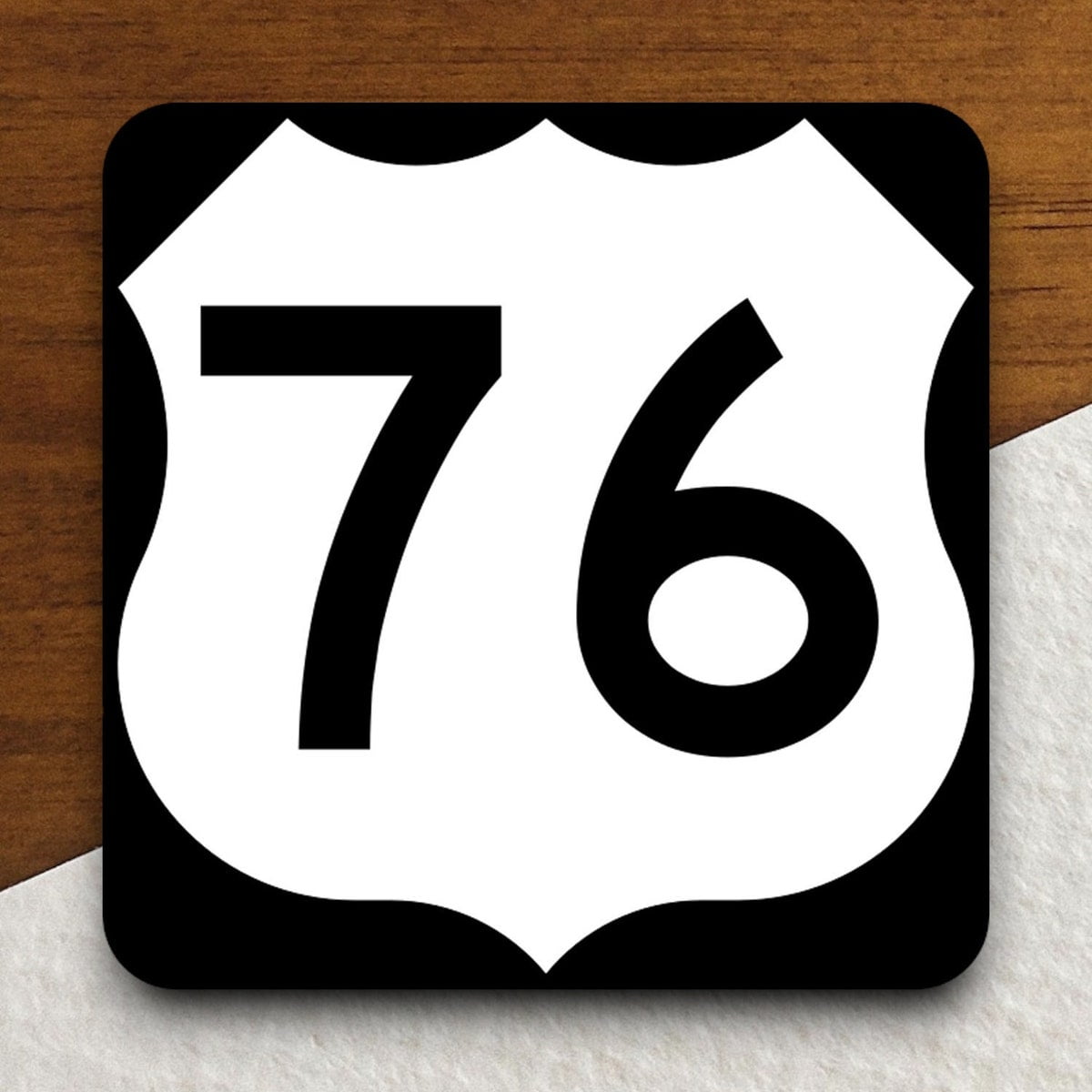 Stickly United States Route 76 Road Sign Sticker, Road Trip Sticker ...