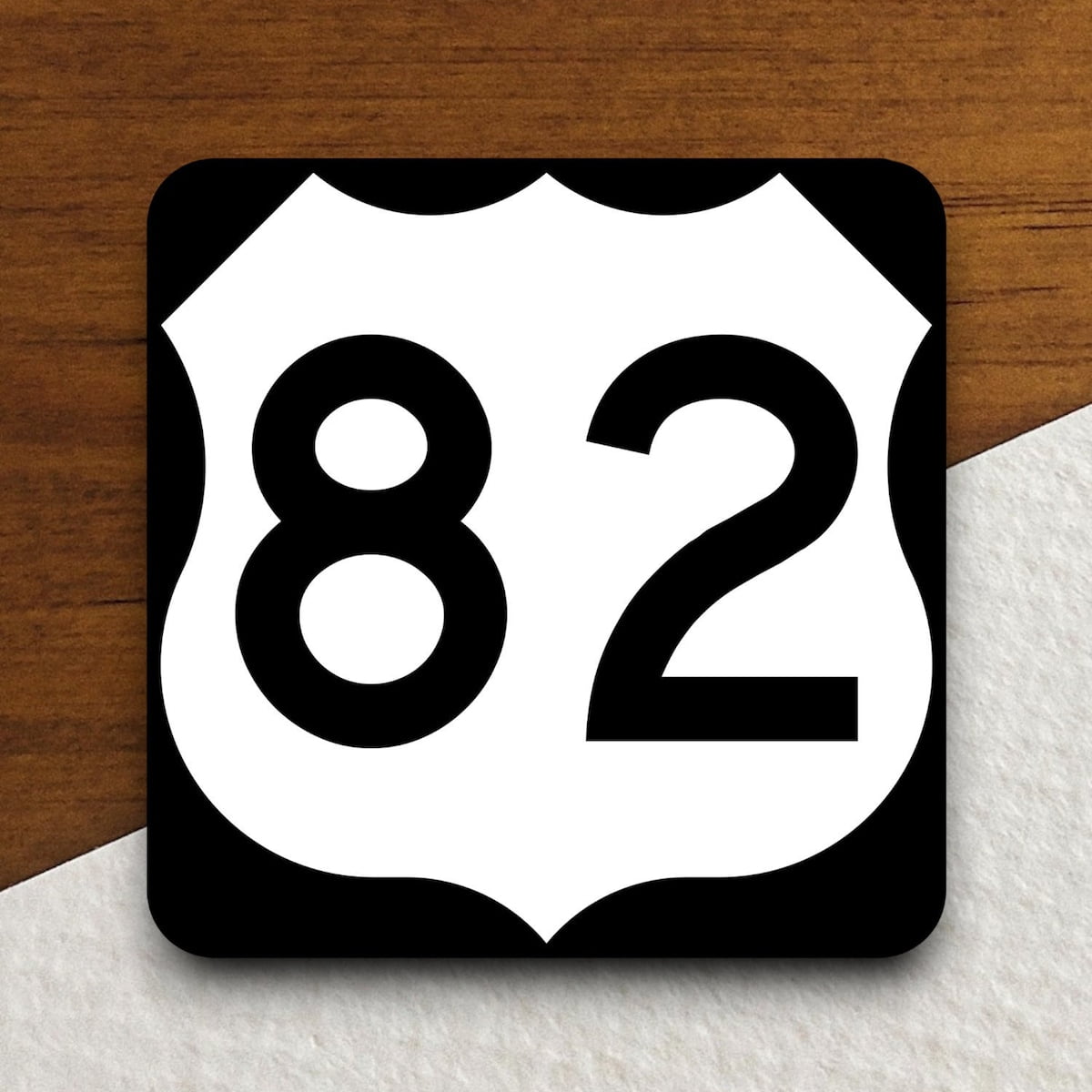Stickly United States Route 82 Road Sign Sticker, Road Trip Sticker ...