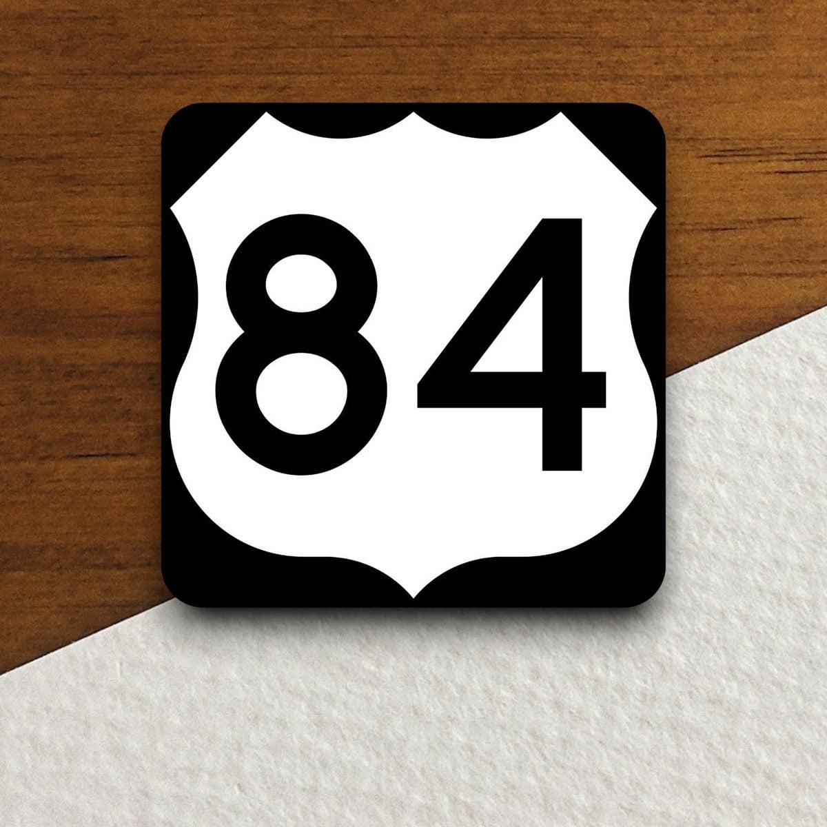 Stickly United States Route 84 Road Sign Sticker, Road Trip Sticker ...