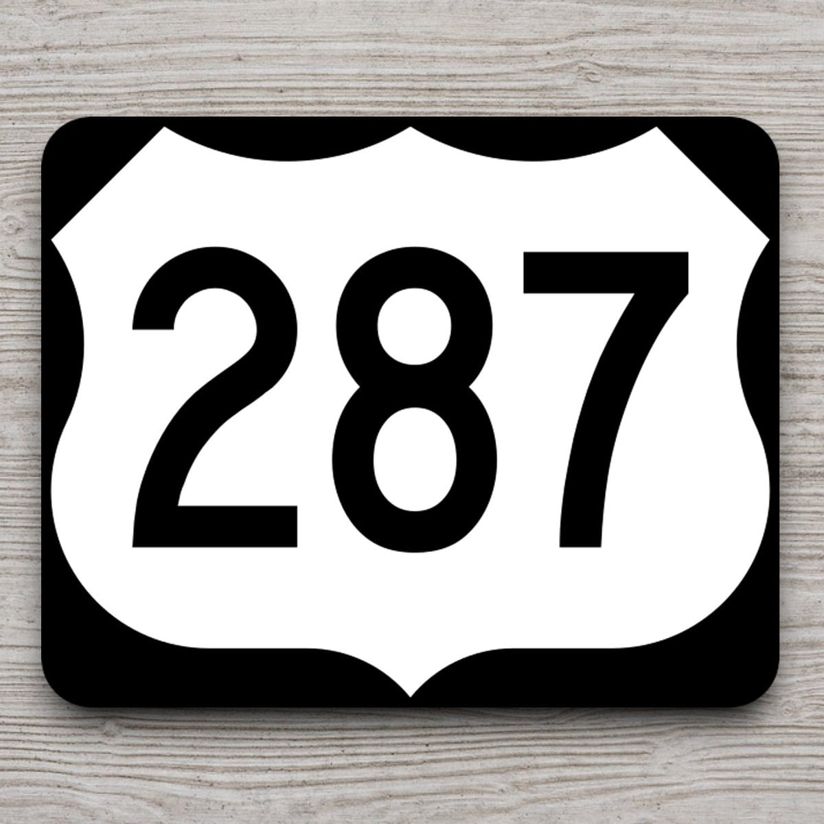 Stickly United States U.S. Route 287 Road Sign Sticker, Road Trip ...