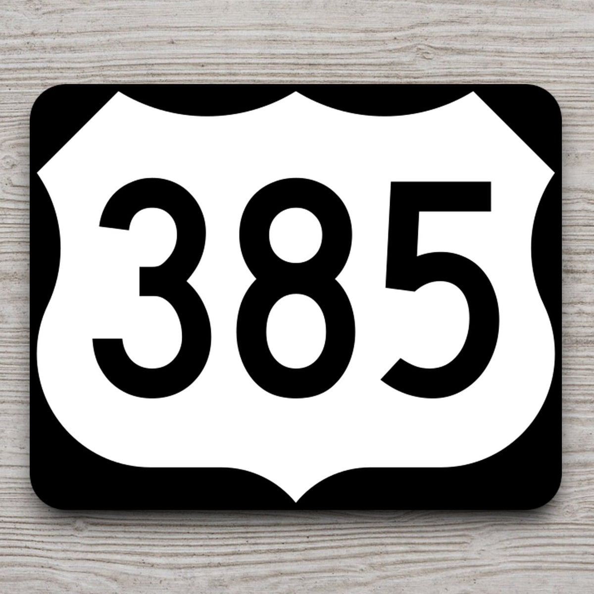 Stickly United States U.S. Route 385 Road Sign Sticker, Road Trip ...