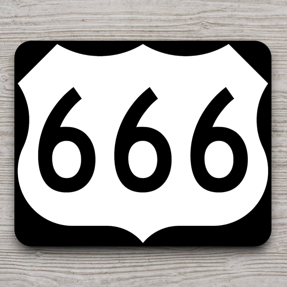 Stickly United States U.S. Route 666 Road Sign Sticker, Road Trip ...