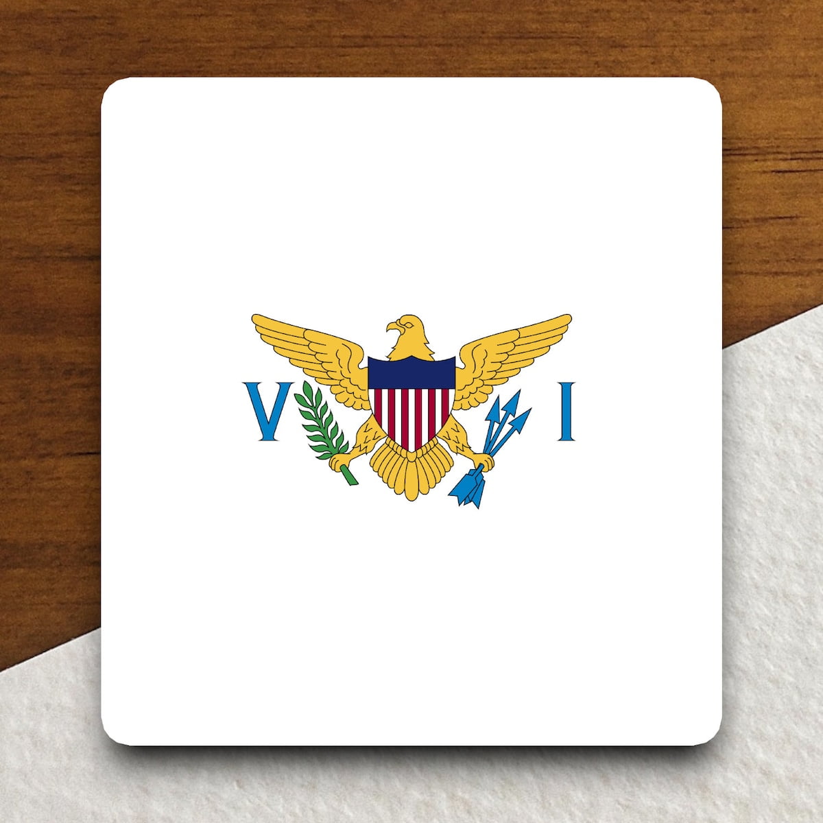 Stickly United States Virgin Islands State Sticker, Virgin Islands Flag ...