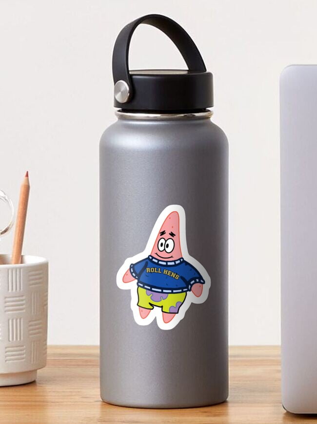 Stickly University Odelaware Patrick Star Sticker, Phone Decal Water ...