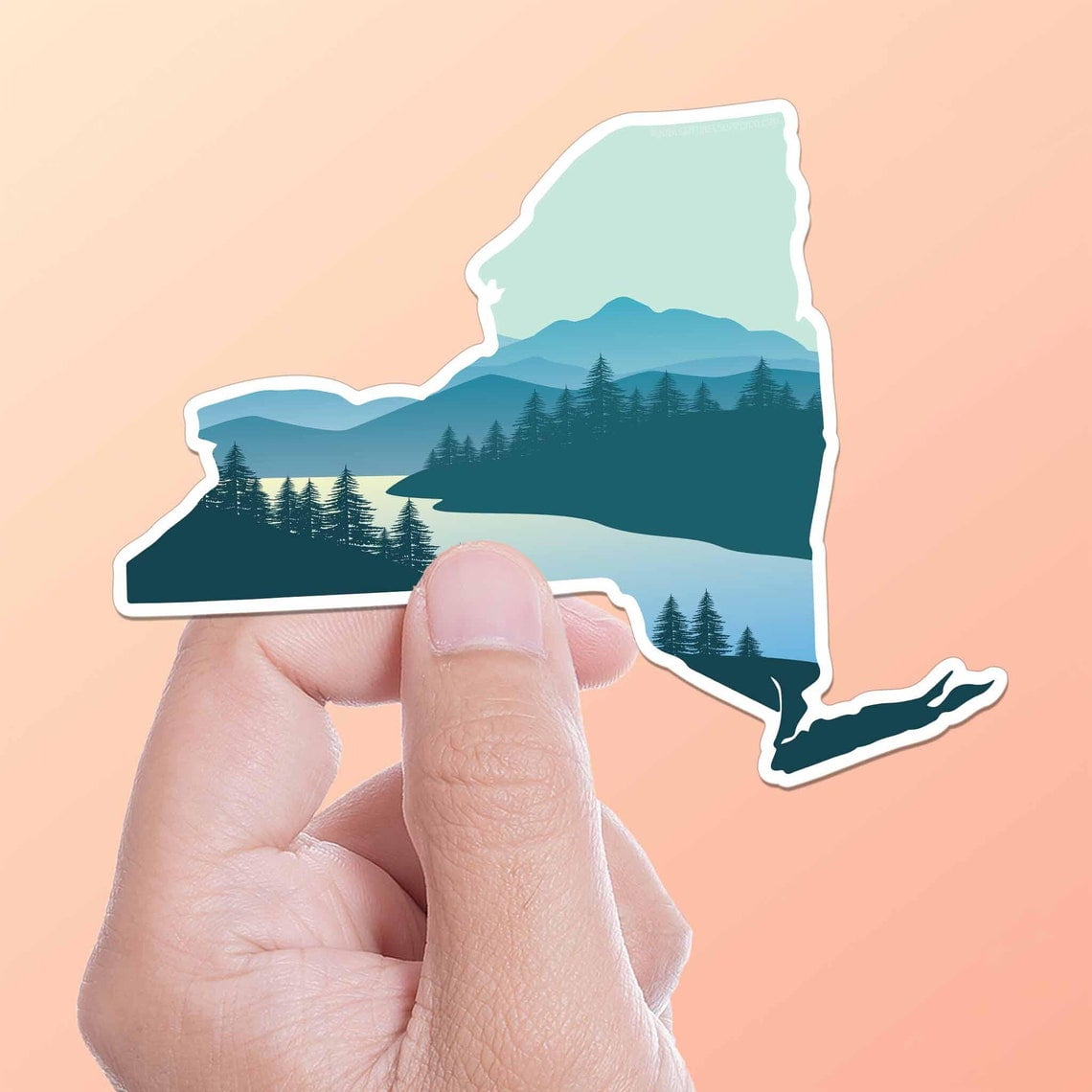 Stickly Upstate New York Mountain Er, Catskills Mountain Decal For ...