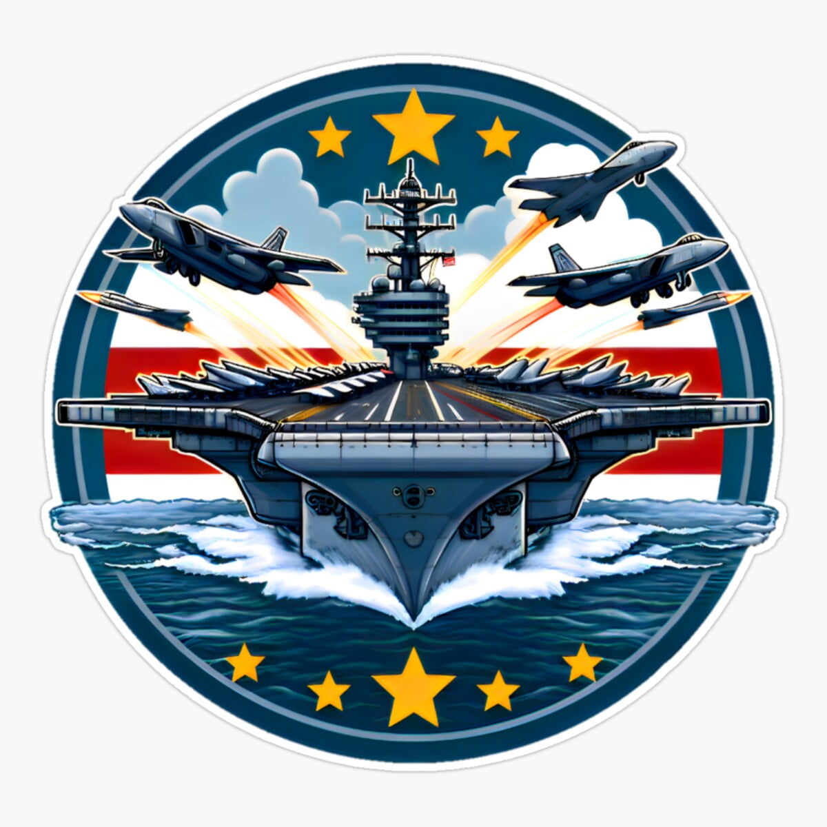 Stickly Uss Nimitz: Iconic Aircraft Carrier Othe Us Navy Sticker, Phone ...