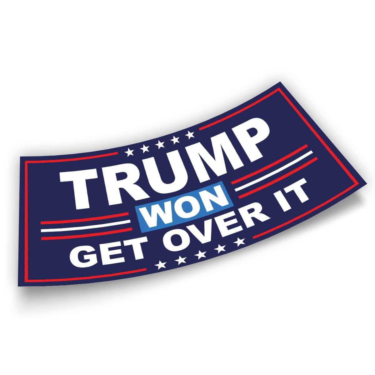 Stickly Vance Bumper Sticker President Sticker Won Get Over It Blue ...