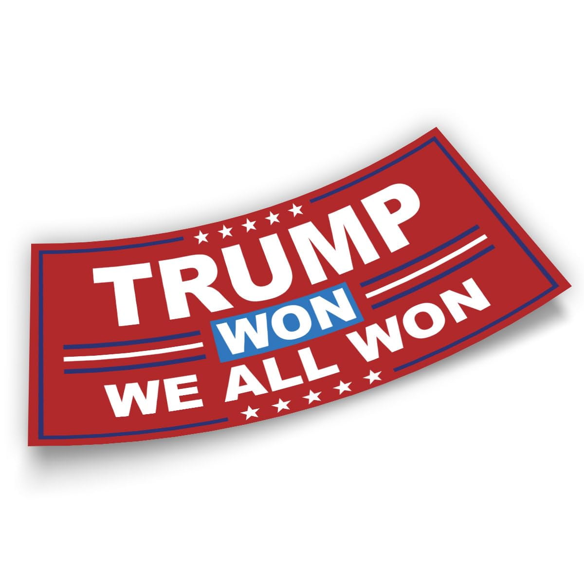 Stickly Vance Bumper Sticker President Sticker Won We All Won Red Vinyl ...