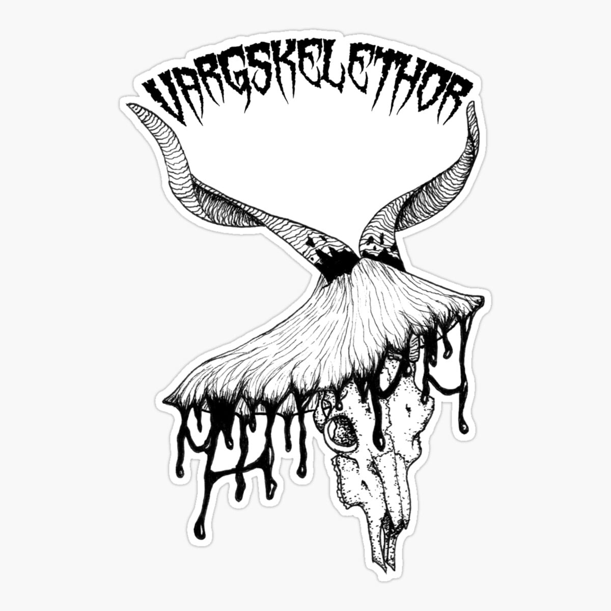 Stickly Vargskelethor Vineshroom (Vinesauce Joel) Sticker, Phone Decal ...