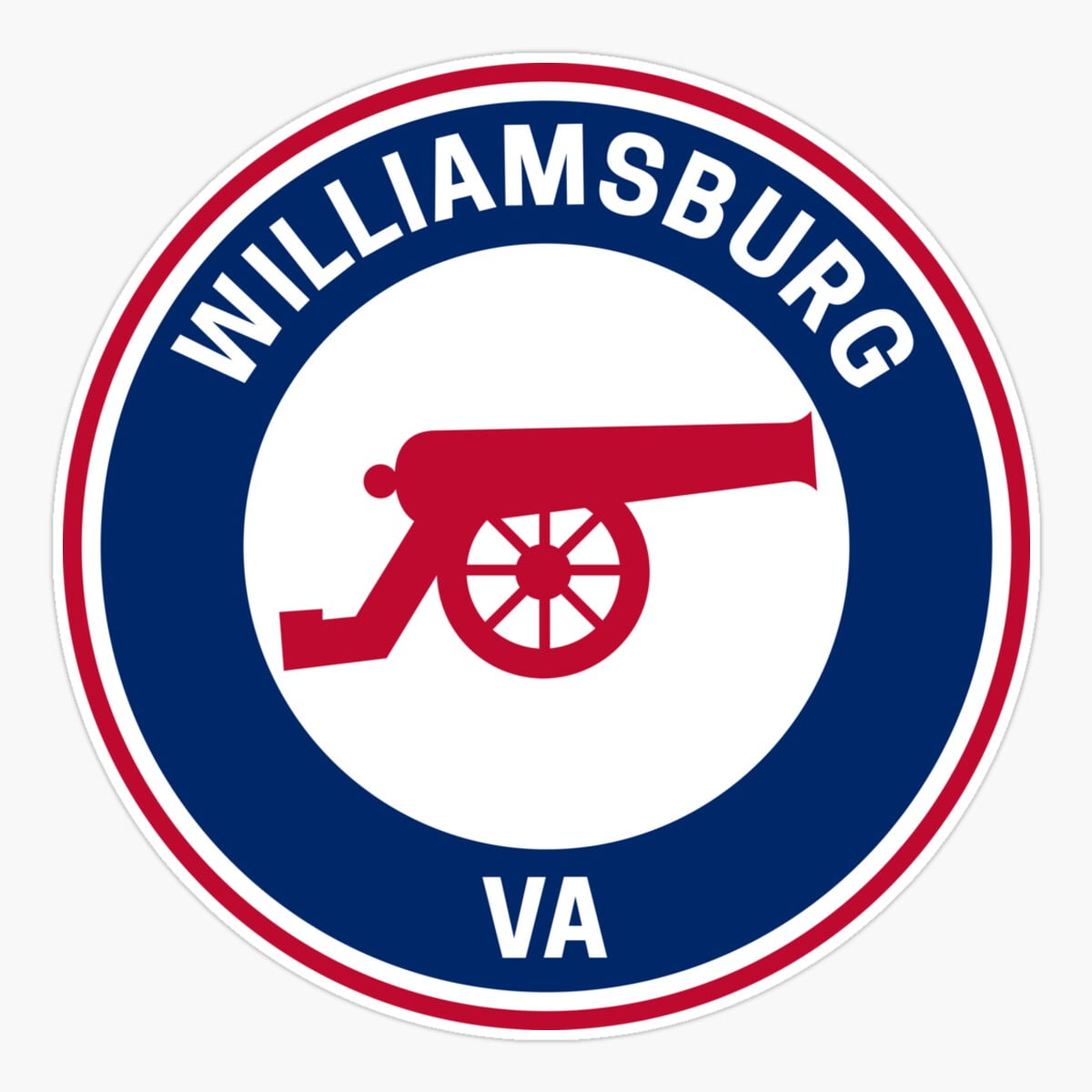 Stickly Vintage Williamsburg Virginia Sticker, Phone Decal Water Bottle ...