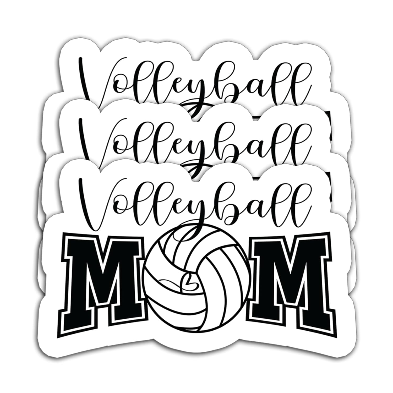 Stickly Volleyball Mom Sticker Volleyball Mom Decals Volleyball Cutouts ...