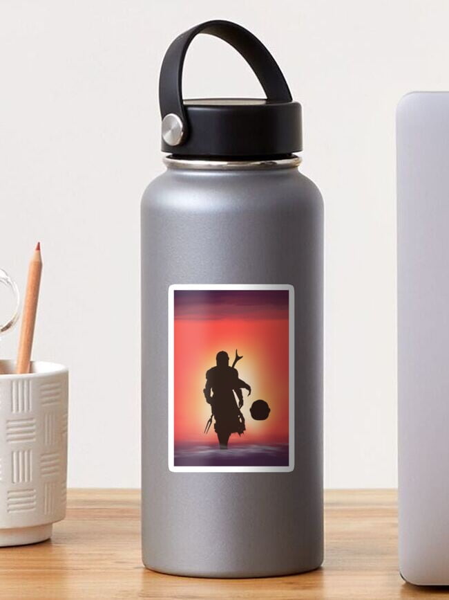 Stickly Walking Into Sunset. Sticker, Phone Decal Water Bottle Stickers ...