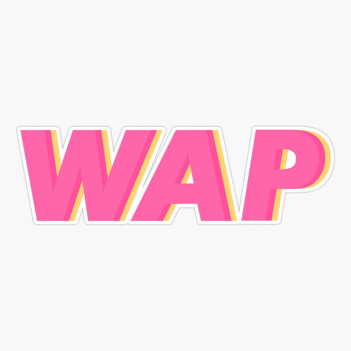 Stickly Wap Sticker, Phone Decal Water Bottle Stickers Car Decals ...